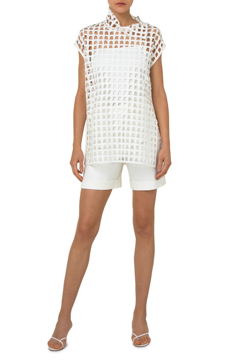Akris Grid Trapezoid Turtleneck Tunic | Nordstromrack