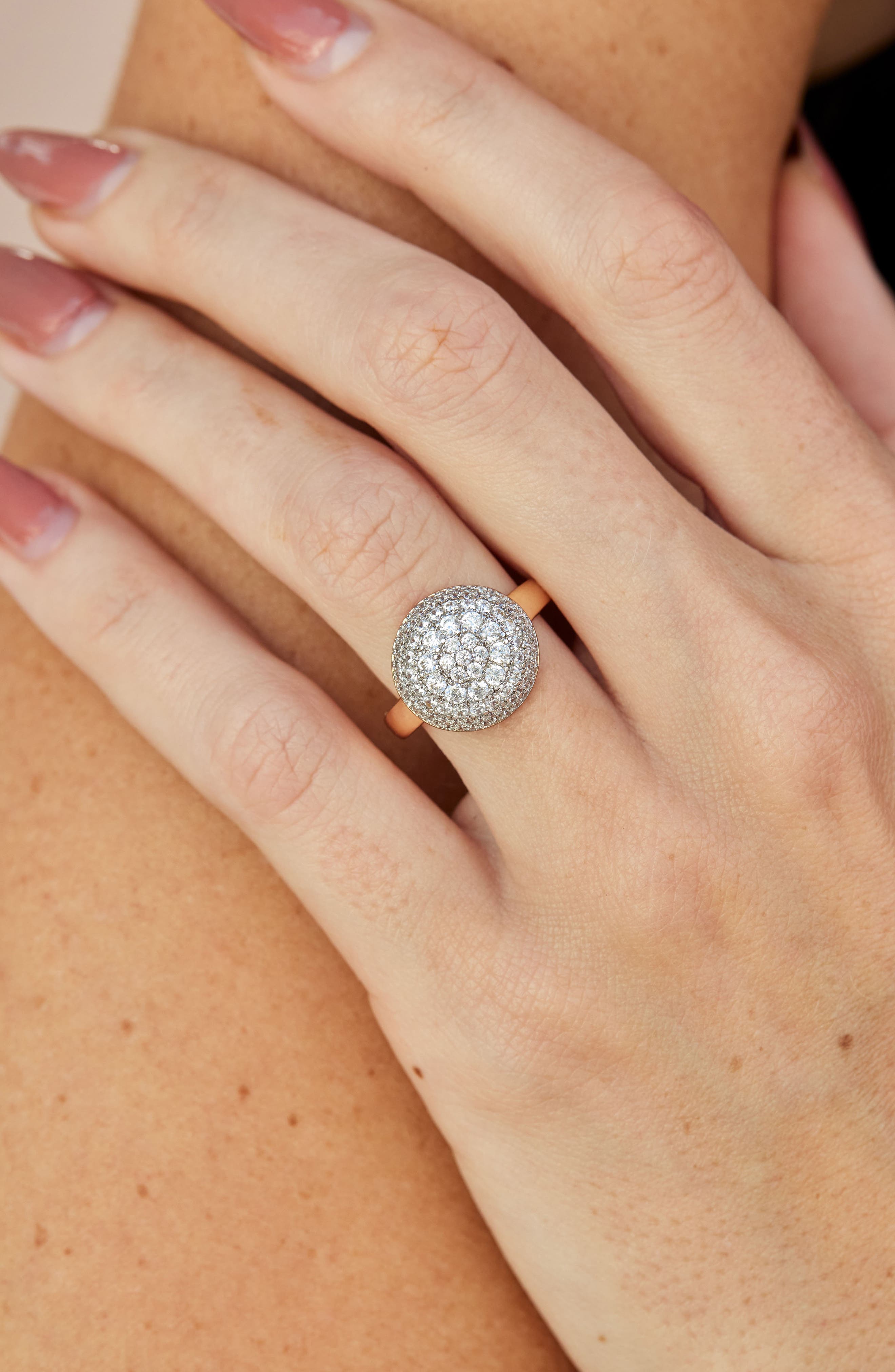 SAVVY CIE JEWELS Pavé Bold Statement Ring | Nordstromrack