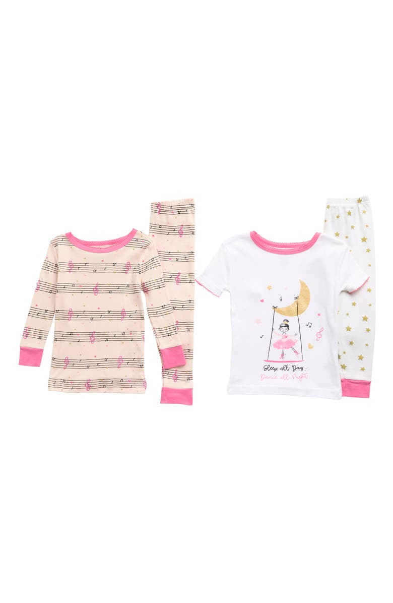 KOALA BABY Ballerina Long Sleeve Top & Bottoms Pajamas Set | Nordstromrack