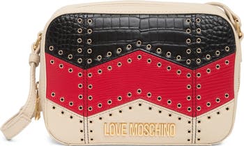 Love Moschino Texture Embossed Leather Camera Crossbody Bag | Nordstromrack