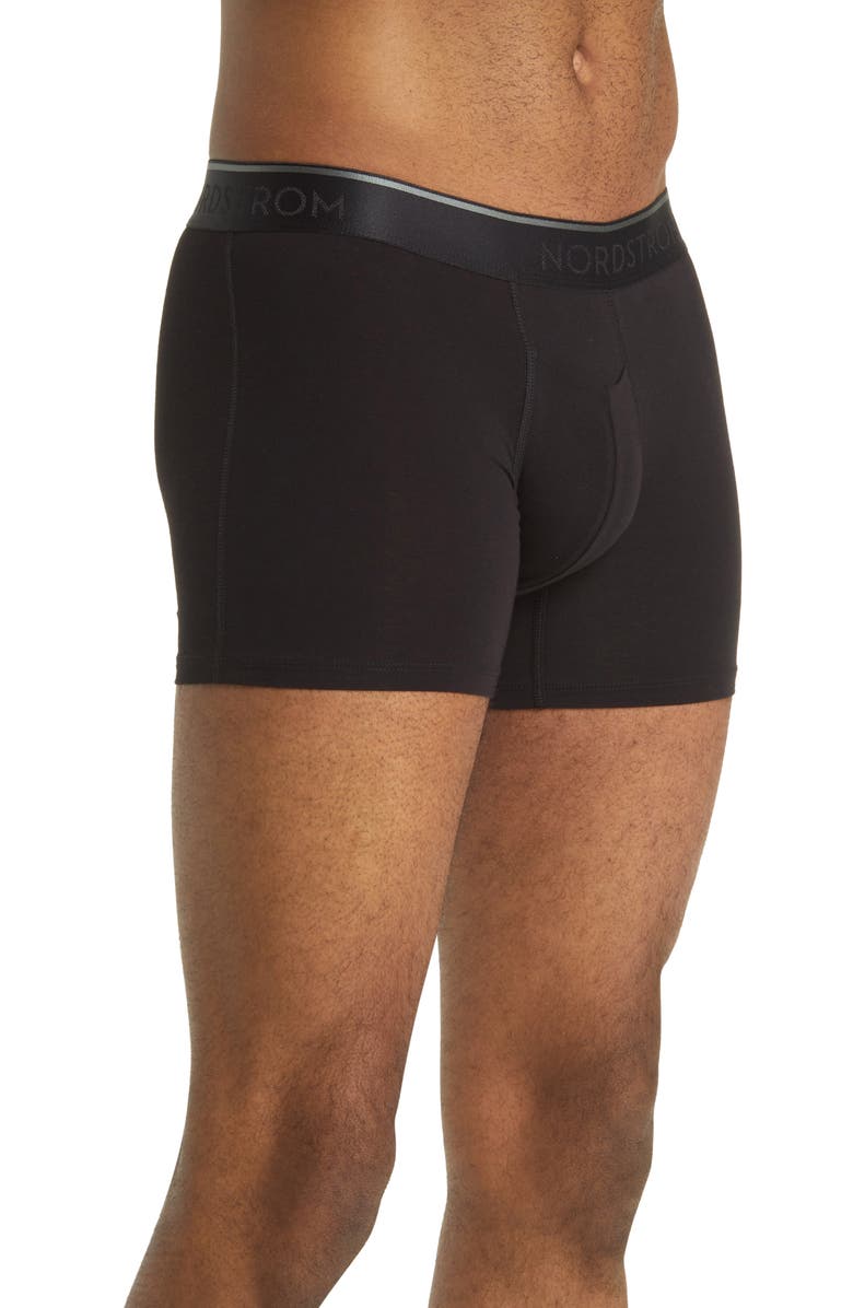 Nordstrom 2-Pack 5-Inch Modern Stretch Supima® Cotton Boxer Briefs ...