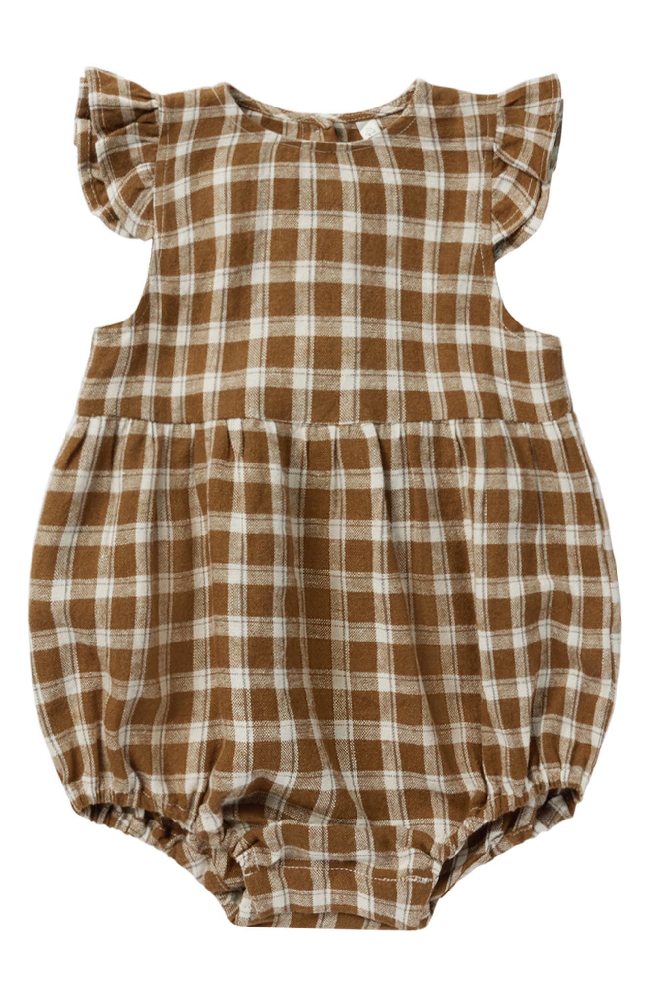 Rylee + Cru Amelia Saddle Plaid Romper | Nordstromrack