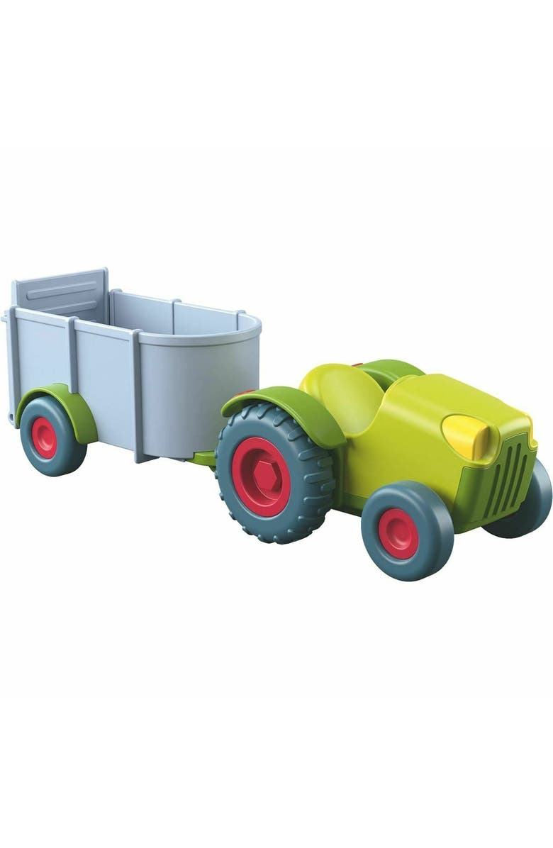 HABA Little Friends Tractor and Trailer - 2 Piece Farm Play Set with ...