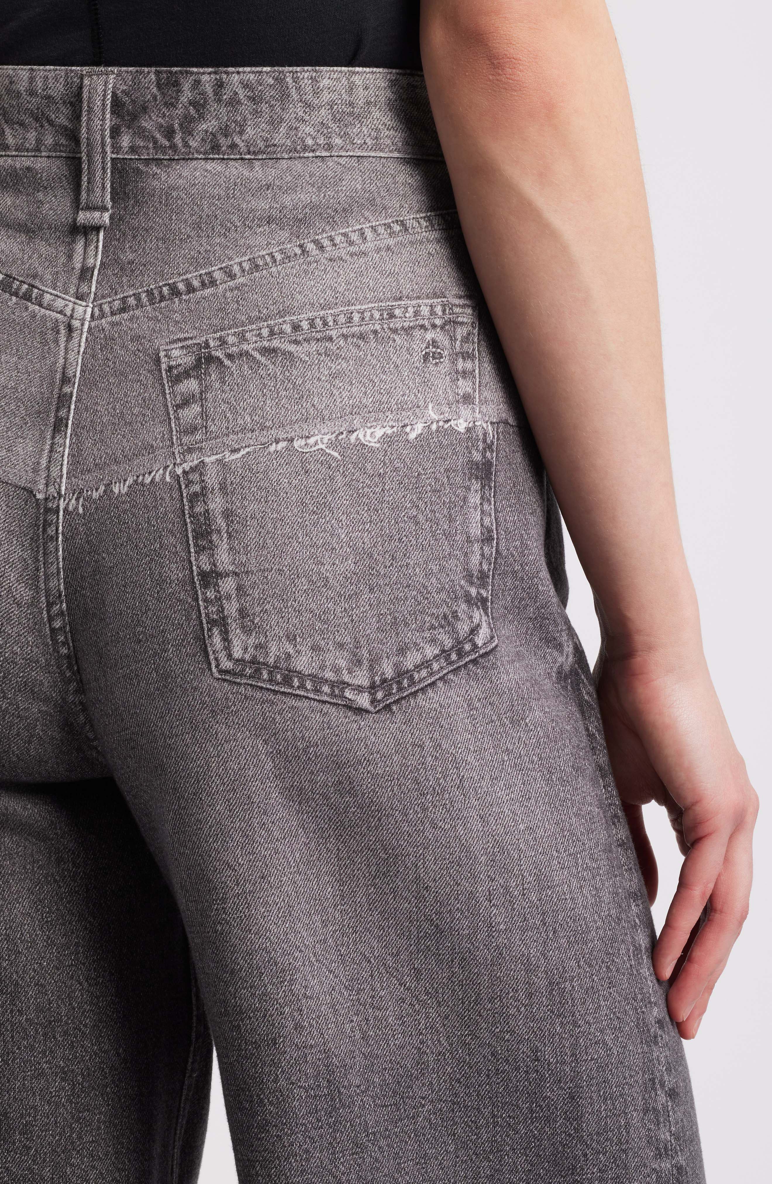 rag & bone Miramar Sofie High Waist Wide Leg Cotton Terry Sweatpant Jeans | Nordstrom