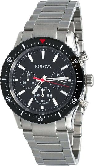 BULOVA Bracelet Strap Chronograph Watch, 43mm | Nordstromrack
