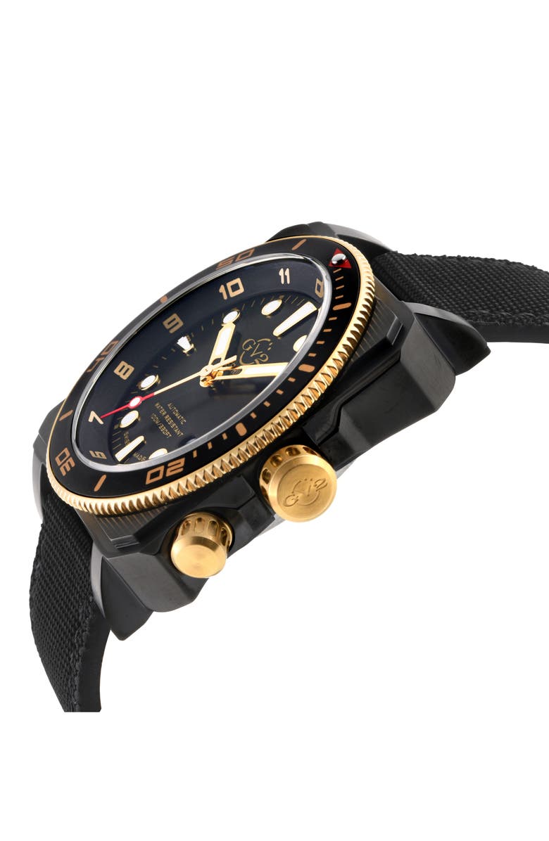 GV2 XO Submarine Canvas Strap Watch, 44mm | Nordstromrack