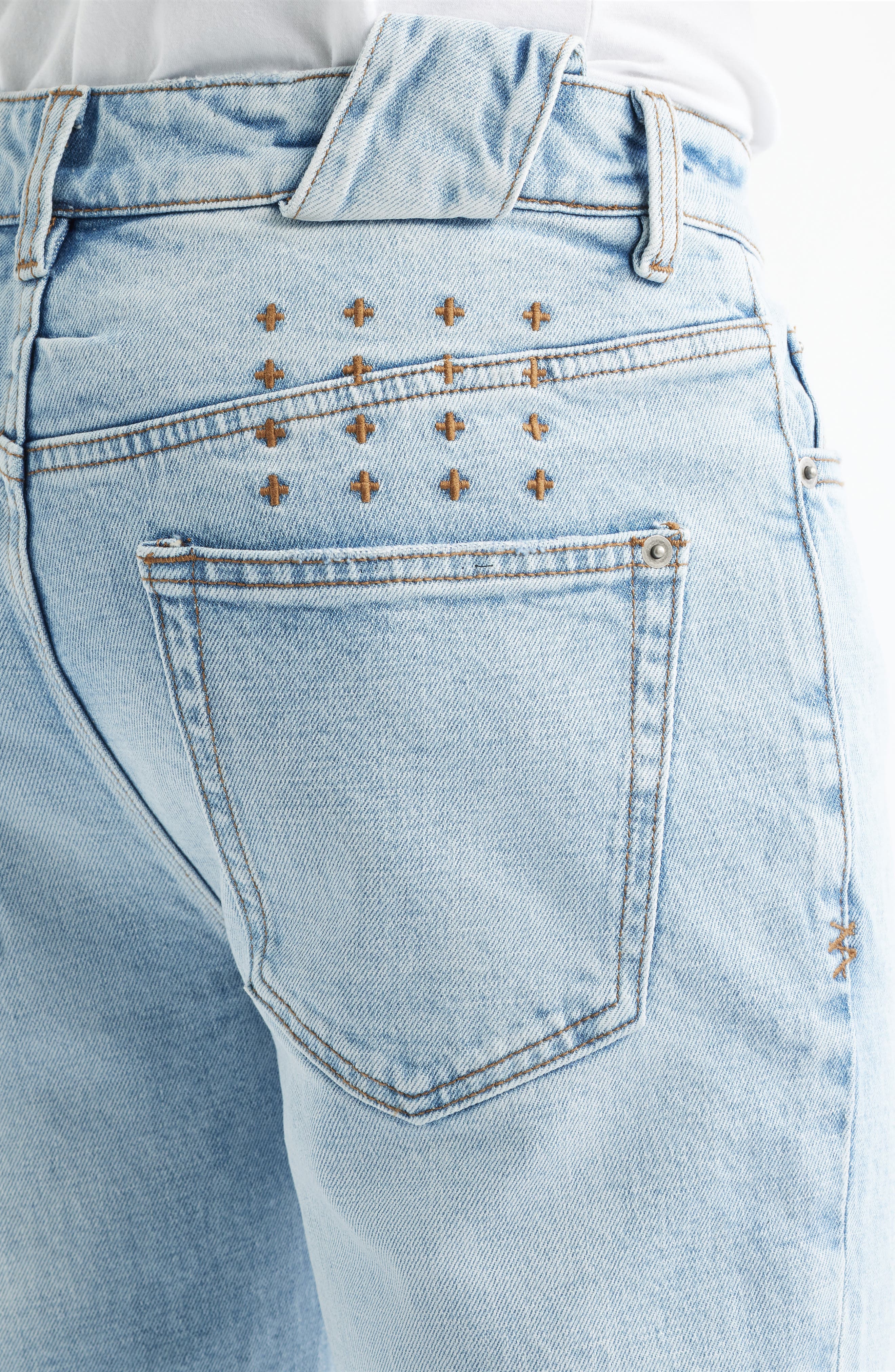 Ksubi Chitch Duke Blue Ripped Slim Tapered Leg Jeans | Nordstrom