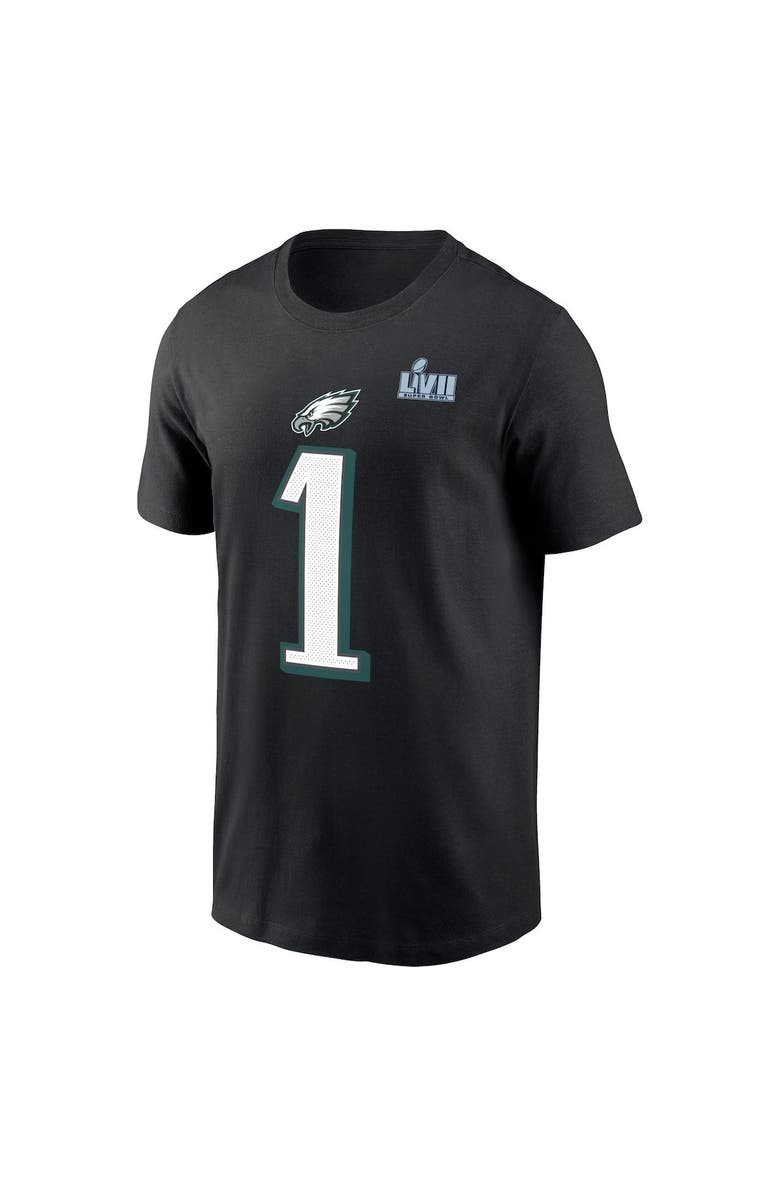 Nike Men's Nike Jalen Hurts Black Philadelphia Eagles Super Bowl LVII ...