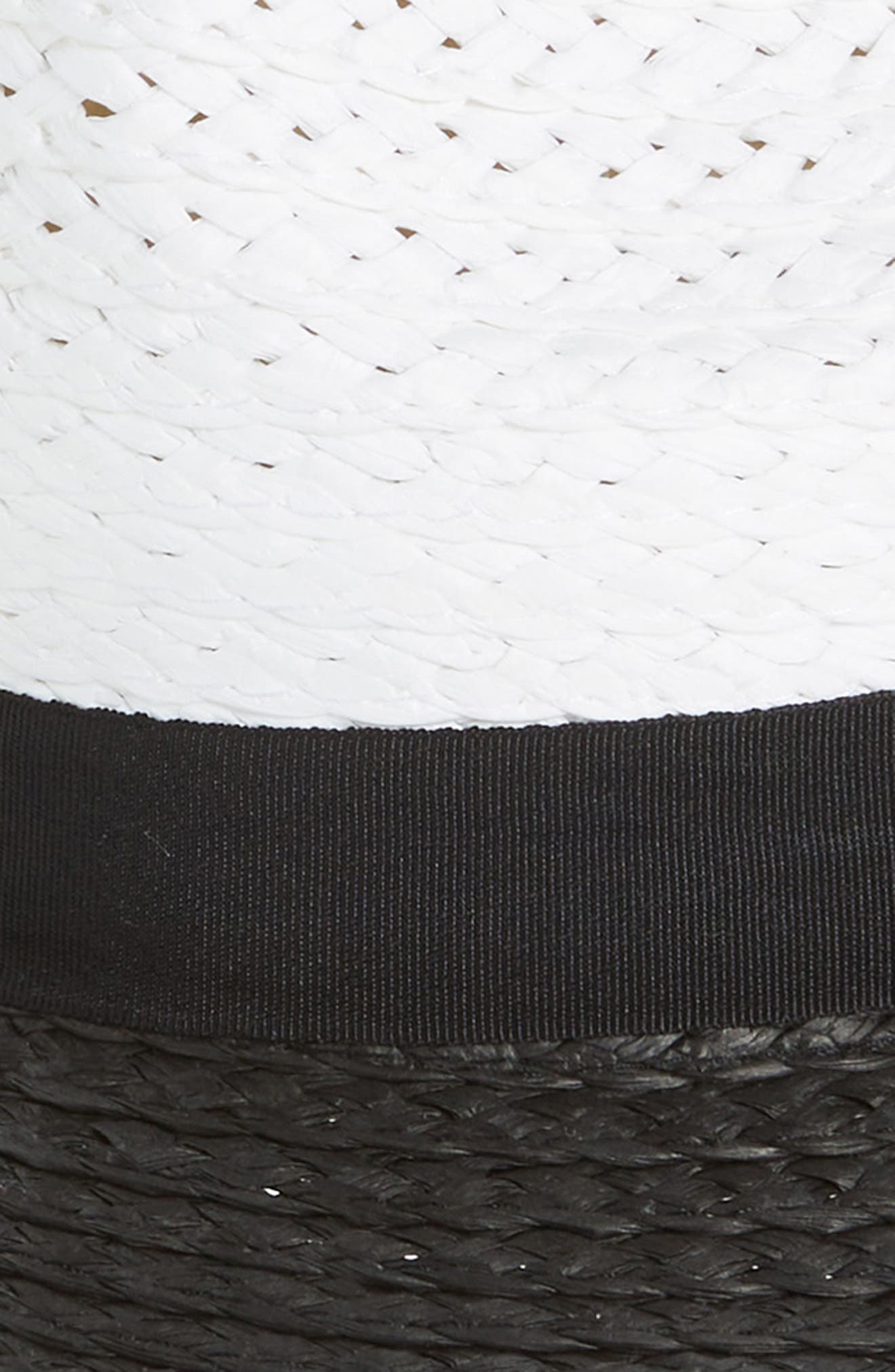 Nordstrom Braided Two-Tone Paper Straw Panama Hat | Nordstromrack
