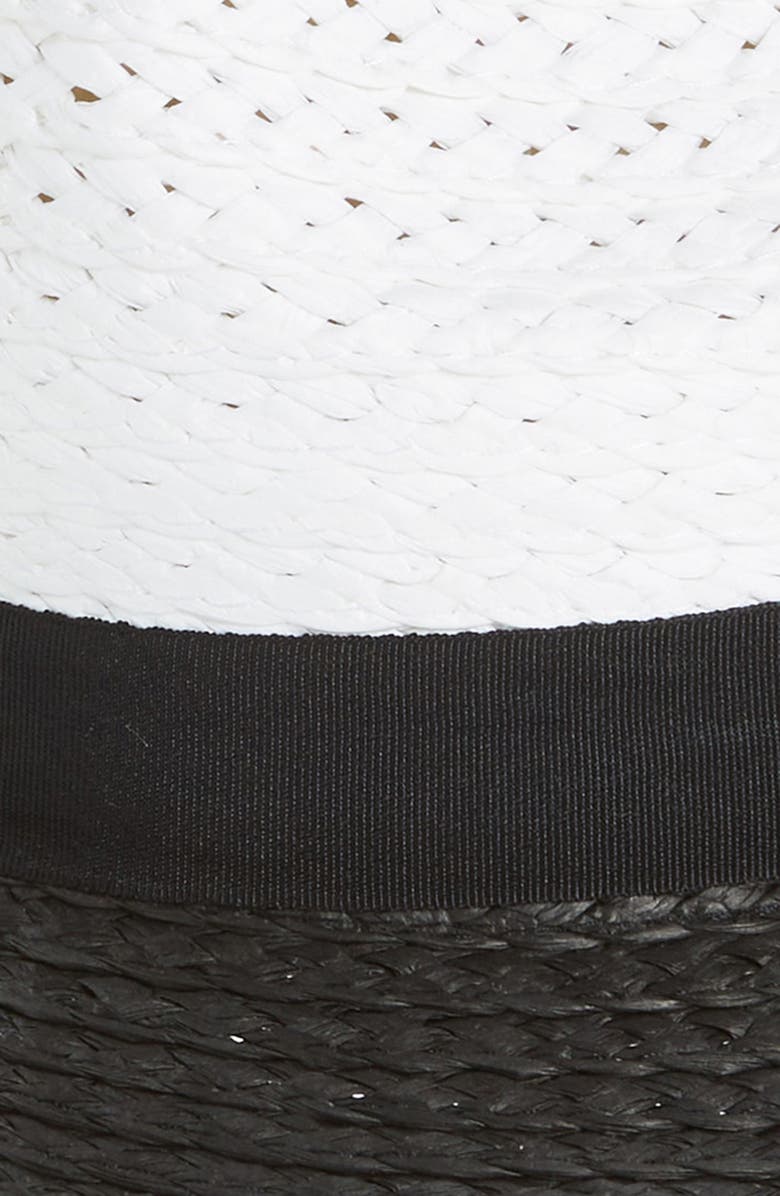 Nordstrom Braided Two-Tone Paper Straw Panama Hat | Nordstromrack