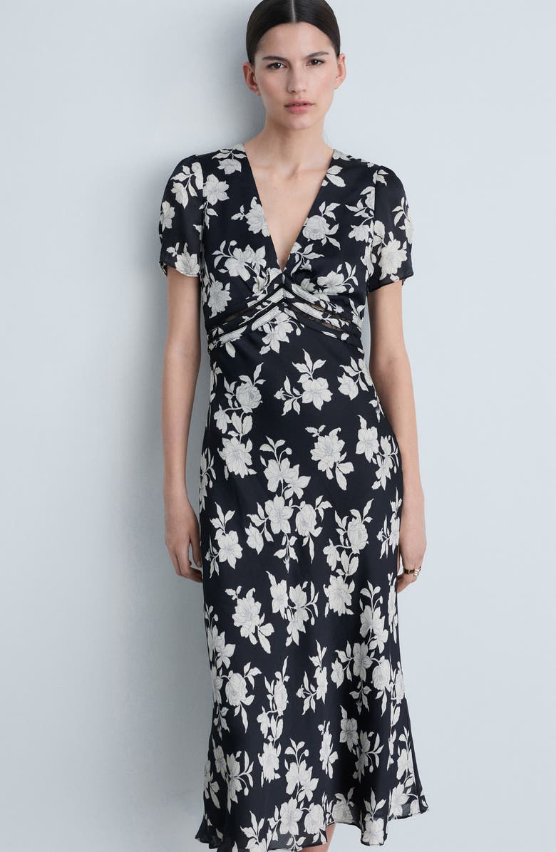 MANGO Floral Midi Dress | Nordstromrack