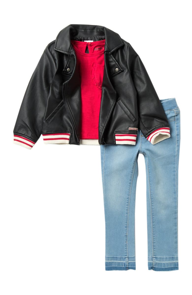 Hudson Jeans Biker Jacket, Top, & Jeans Set | Nordstromrack