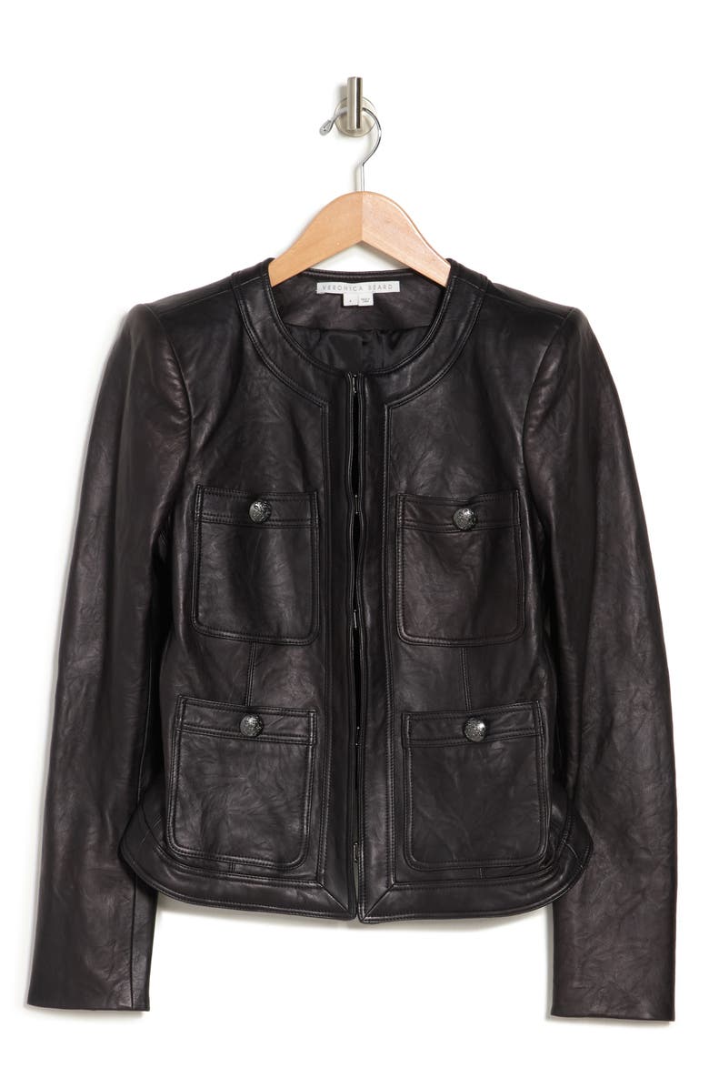 Veronica Beard Shanti Leather Jacket | Nordstromrack