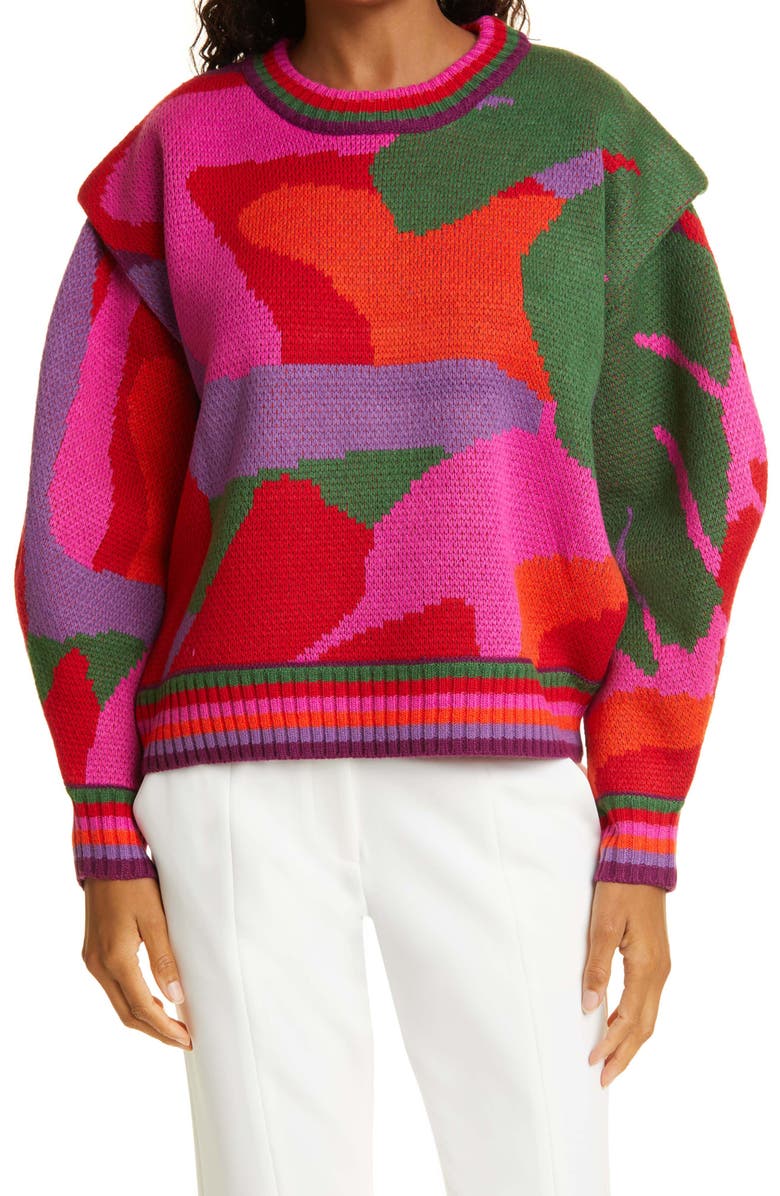 FARM Rio Abstract Camo Sweater | Nordstromrack