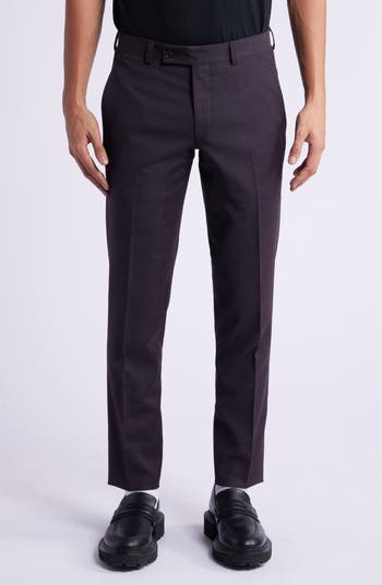 AllSaints Ross Solid Slim Fit Taper Leg Wool Blend Pants | Nordstromrack