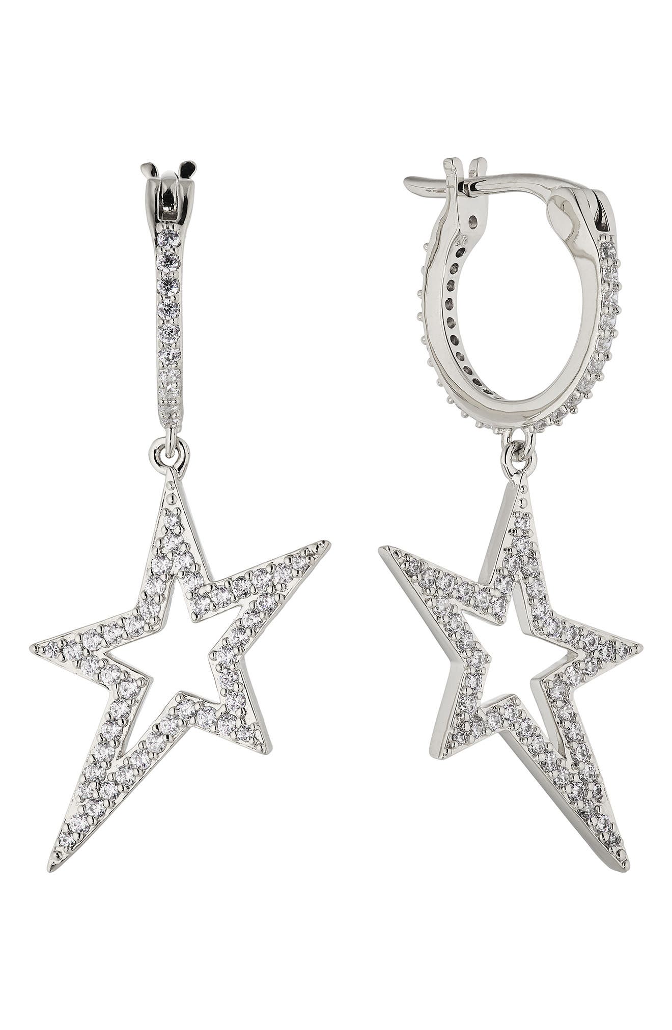 AJOA Sparklers Star CZ Huggie Hoop Earrings | Nordstromrack