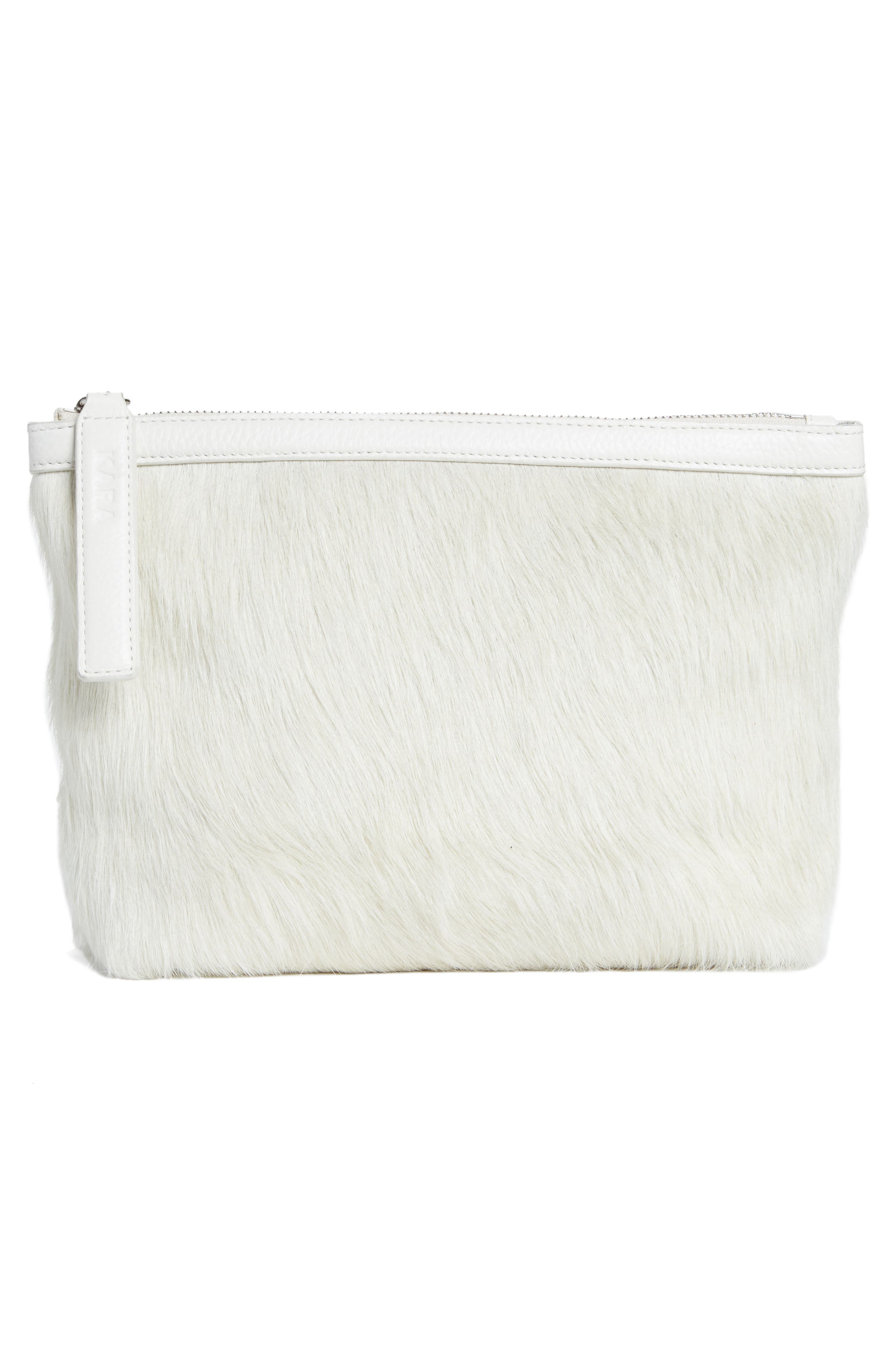 Kara Genuine Calf Hair Ring Clutch | Nordstrom