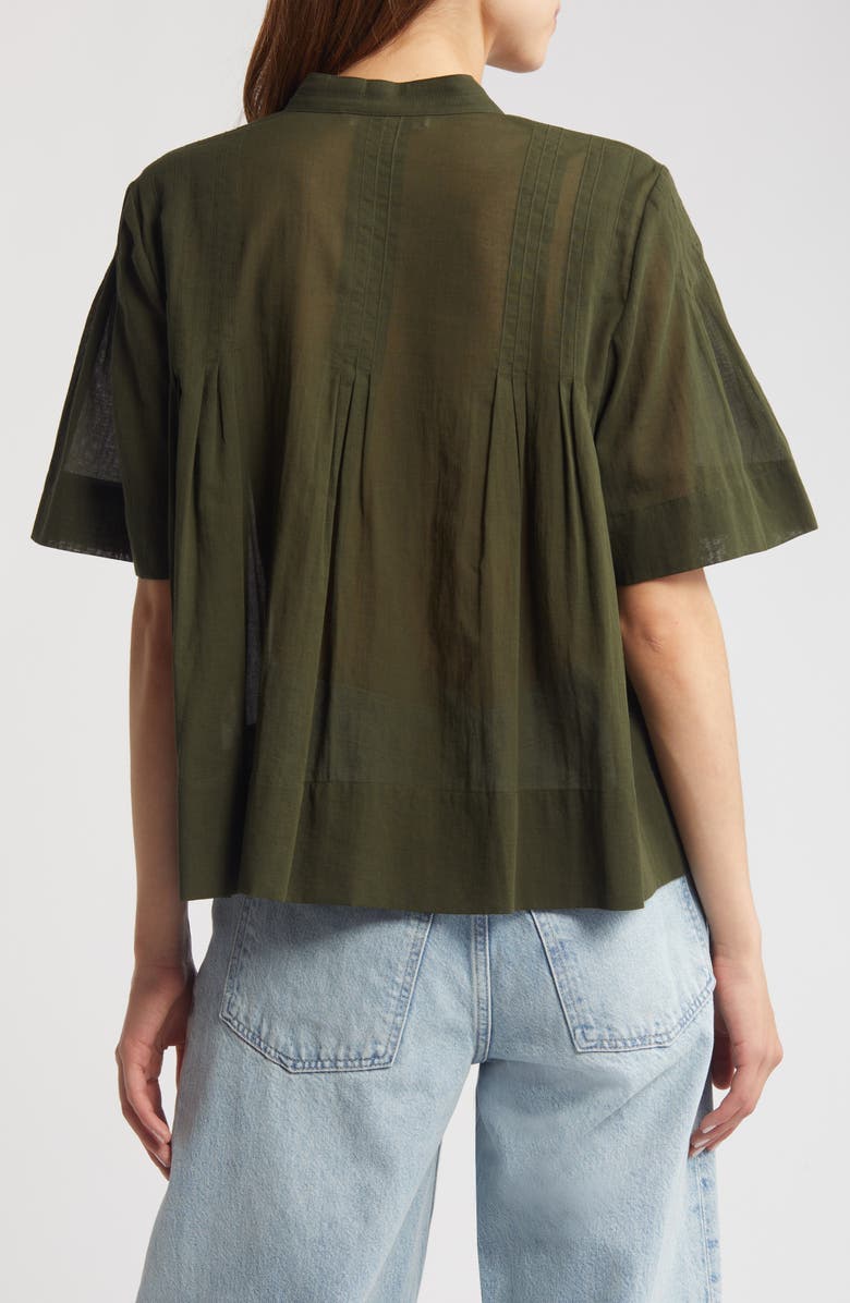 FRAME Pintuck Front Button Top | Nordstromrack