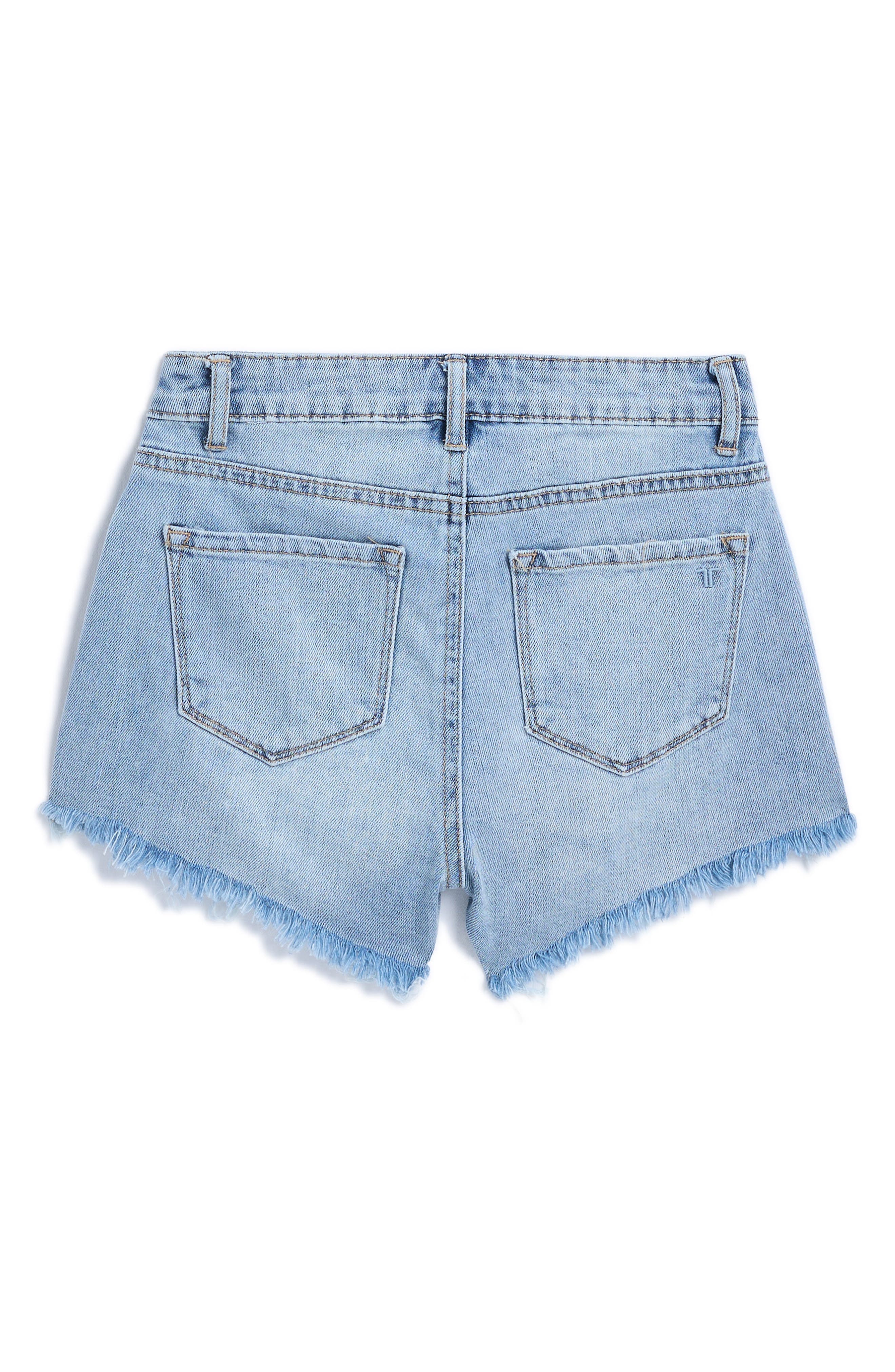 Tractr Kids' Rainbow Exposed Button Denim Shorts | Nordstromrack