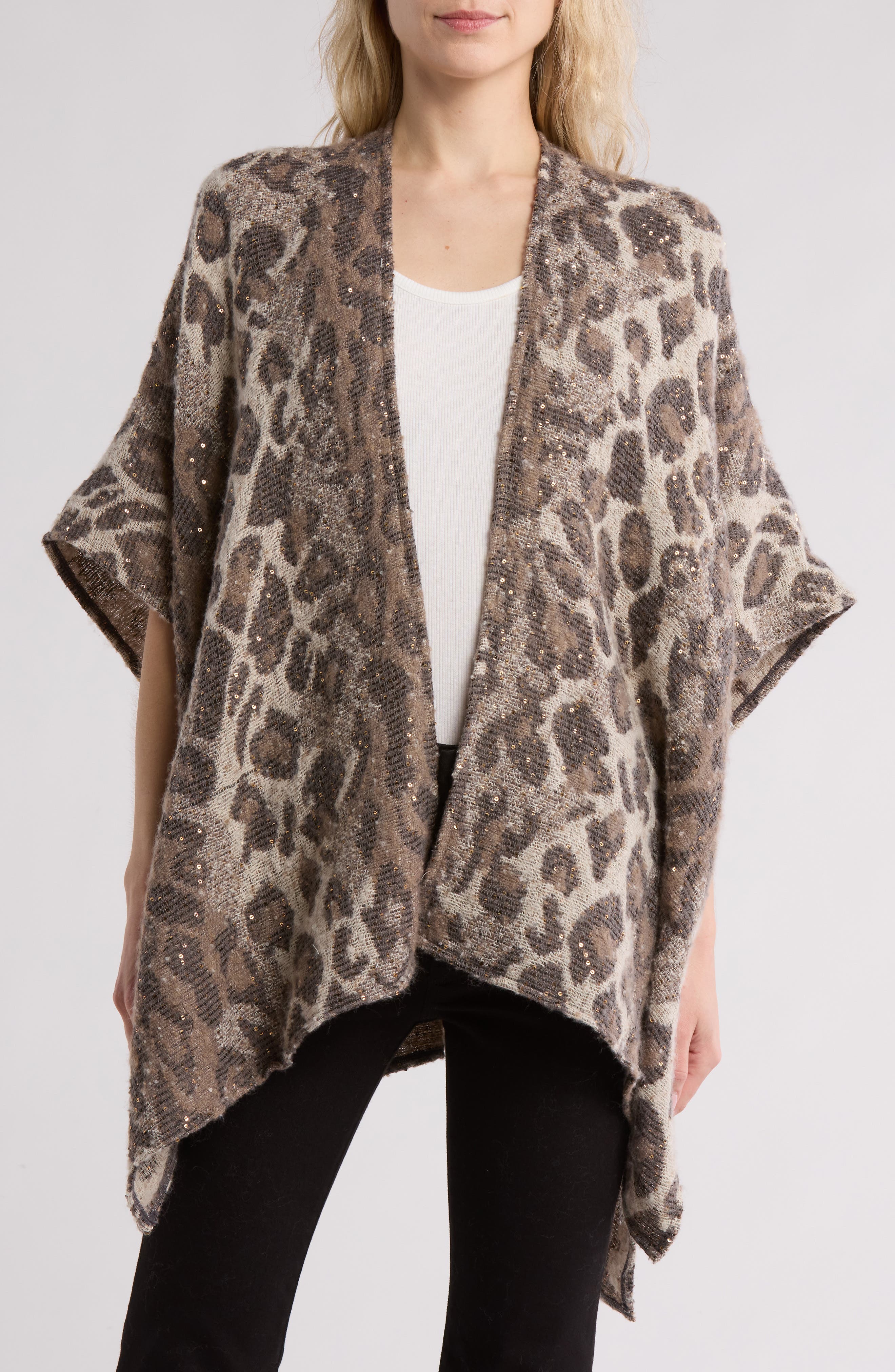 Vince Camuto Animal Sequin Wrap | Nordstromrack