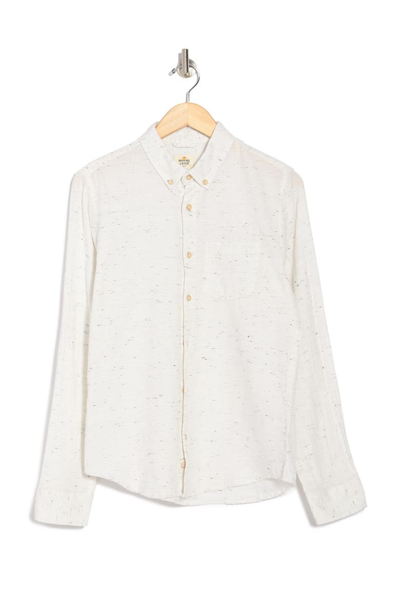 Marine Layer Bagley Cotton Neps Button-Down Shirt | Nordstromrack
