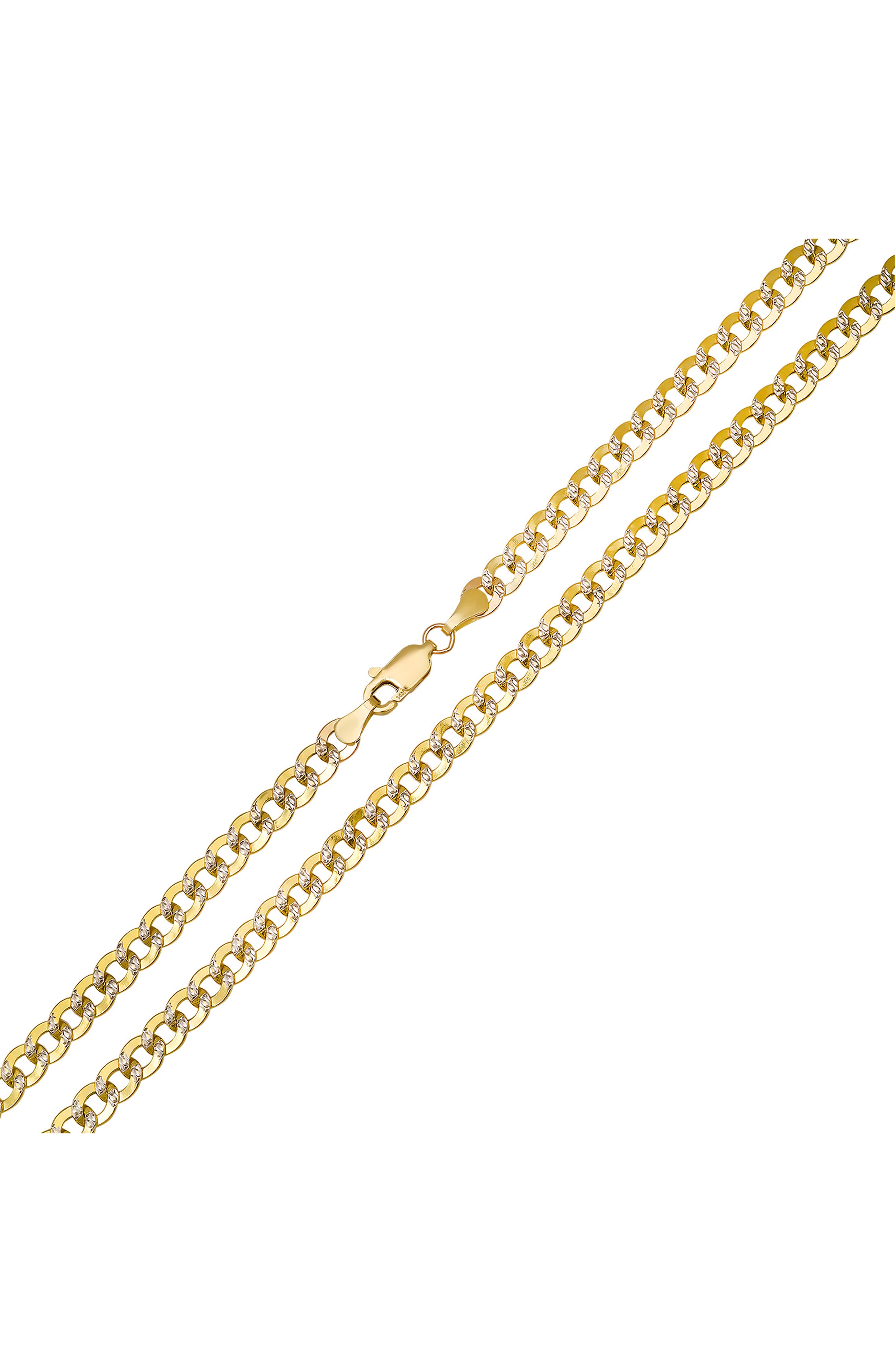 Queen Jewels Men's Diamond Cut Pavé Cubic Zirconia Chain Necklace ...