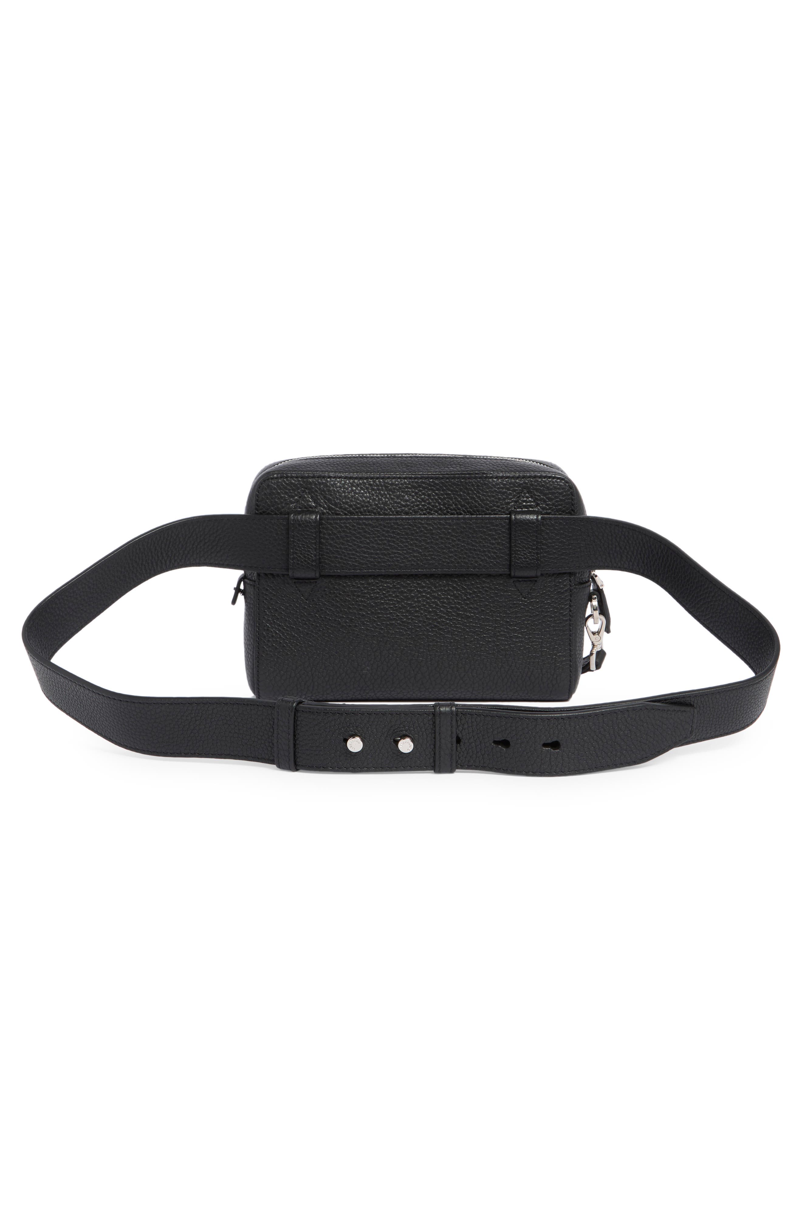 FERRAGAMO Gancini Embossed Panel Leather Belt Bag | Nordstromrack