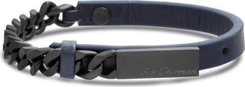 Ben Sherman Leather & Chain Bracelet | Nordstrom