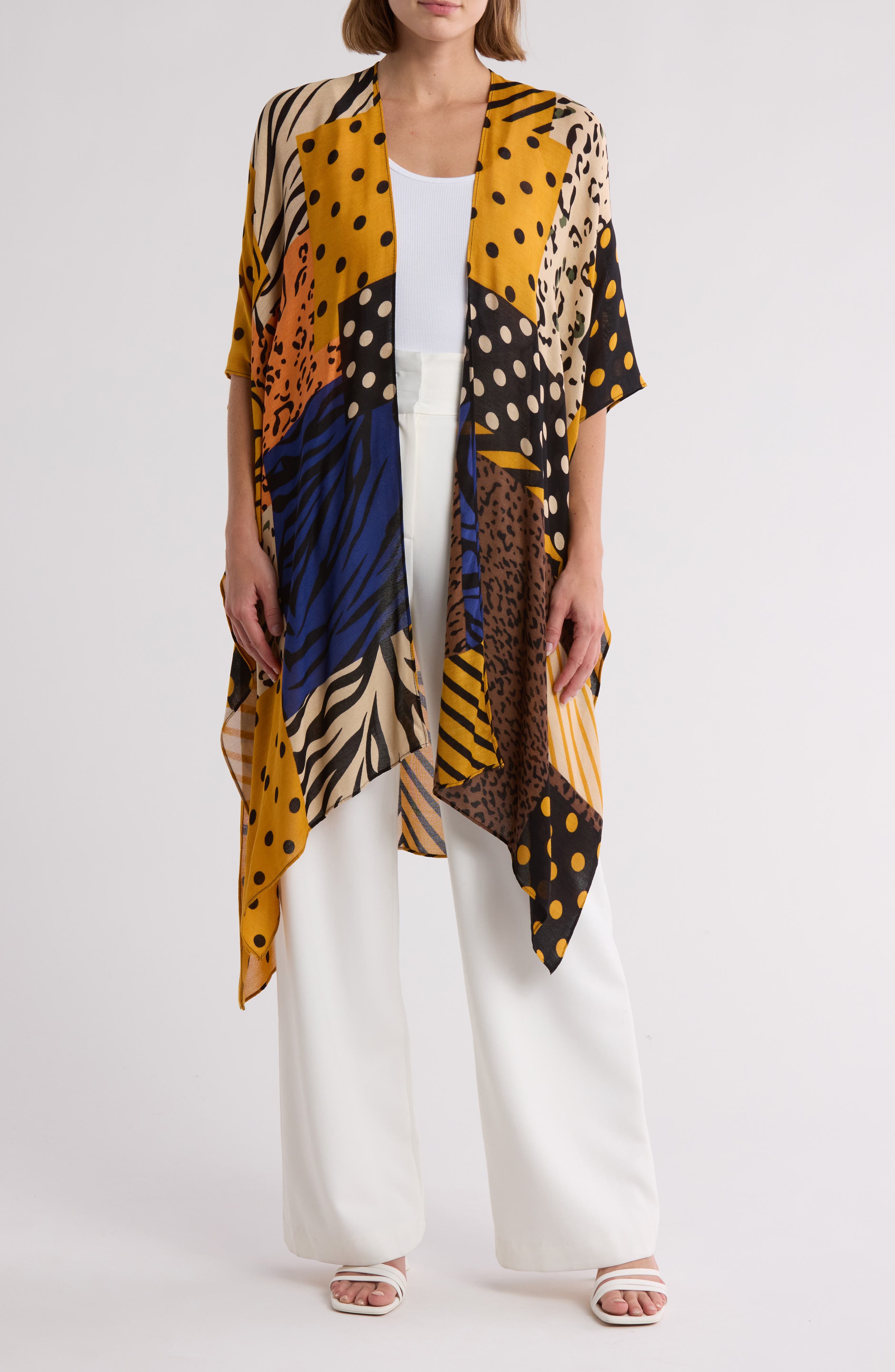 Rachel Roy Print Ruana | Nordstromrack