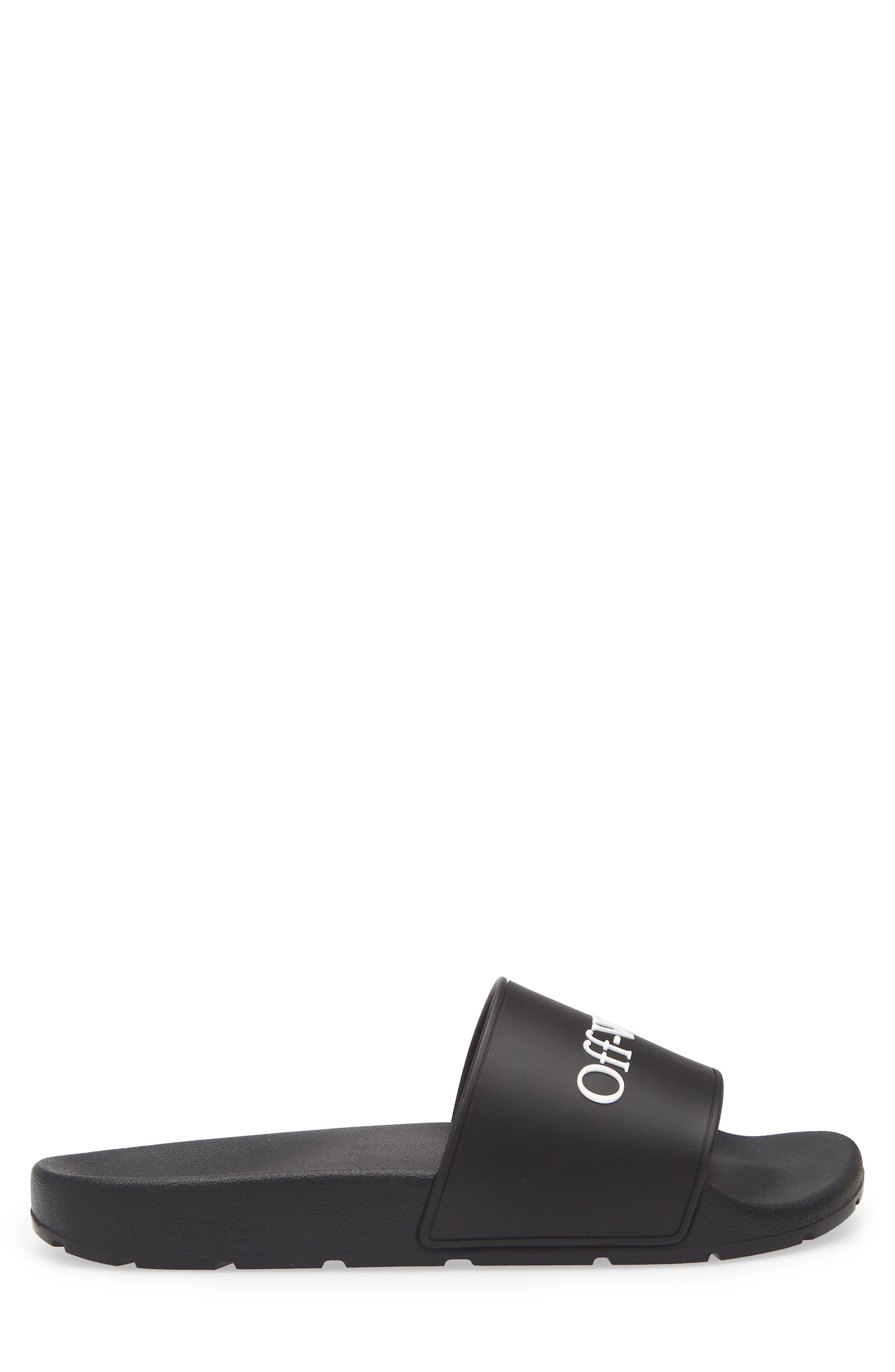 Off-White Bookish Logo Slide Sandal (Men) | Nordstromrack