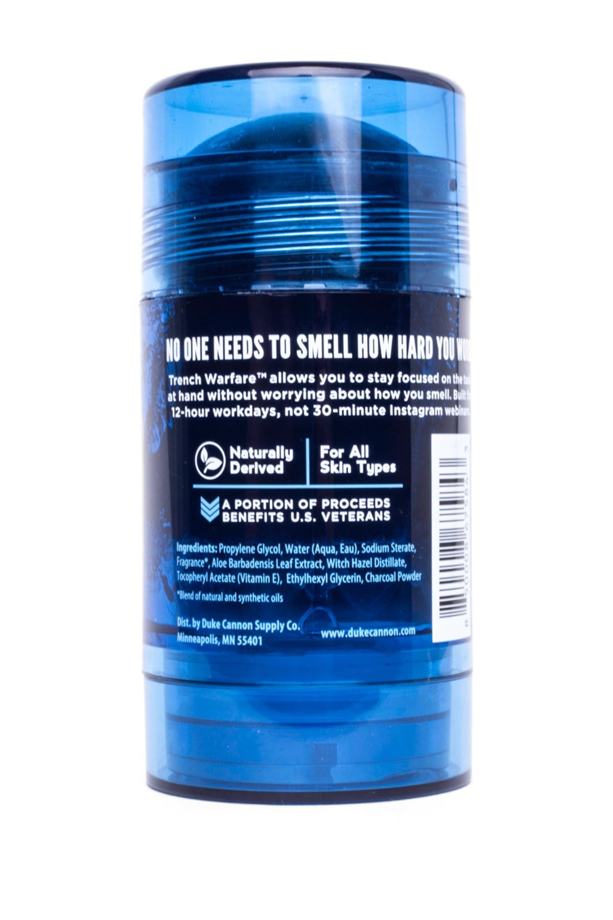 Duke Cannon Trench Warfare Natural Charcoal Deodorant - Fresh Water ...