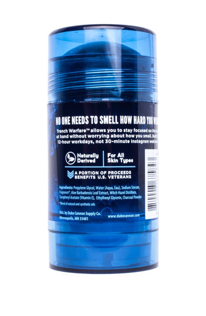 Duke Cannon Trench Warfare Natural Charcoal Deodorant - Fresh Water ...