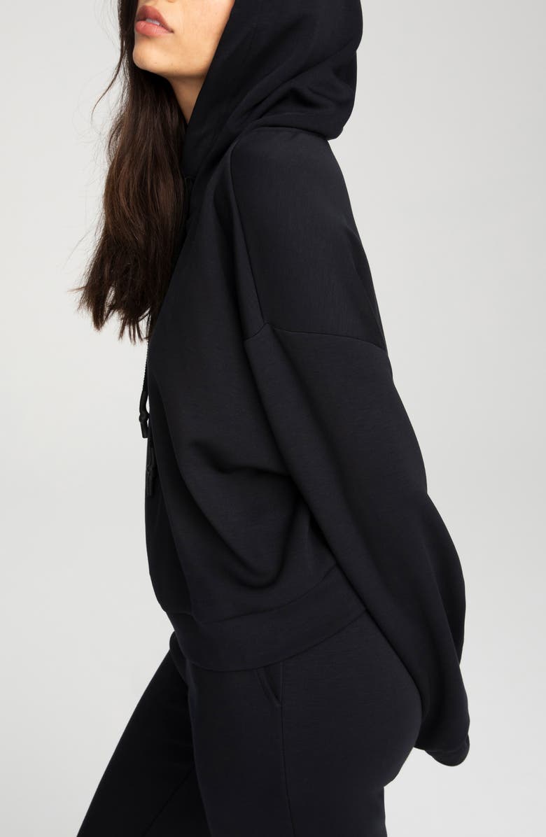 Good American Crop Scuba Hoodie | Nordstromrack