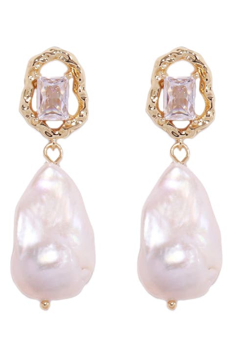Womens white earrings store