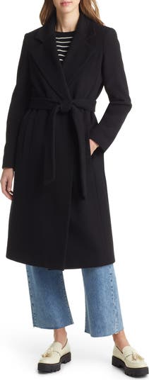 Sam Edelman Belted Wool Blend Coat | Nordstrom