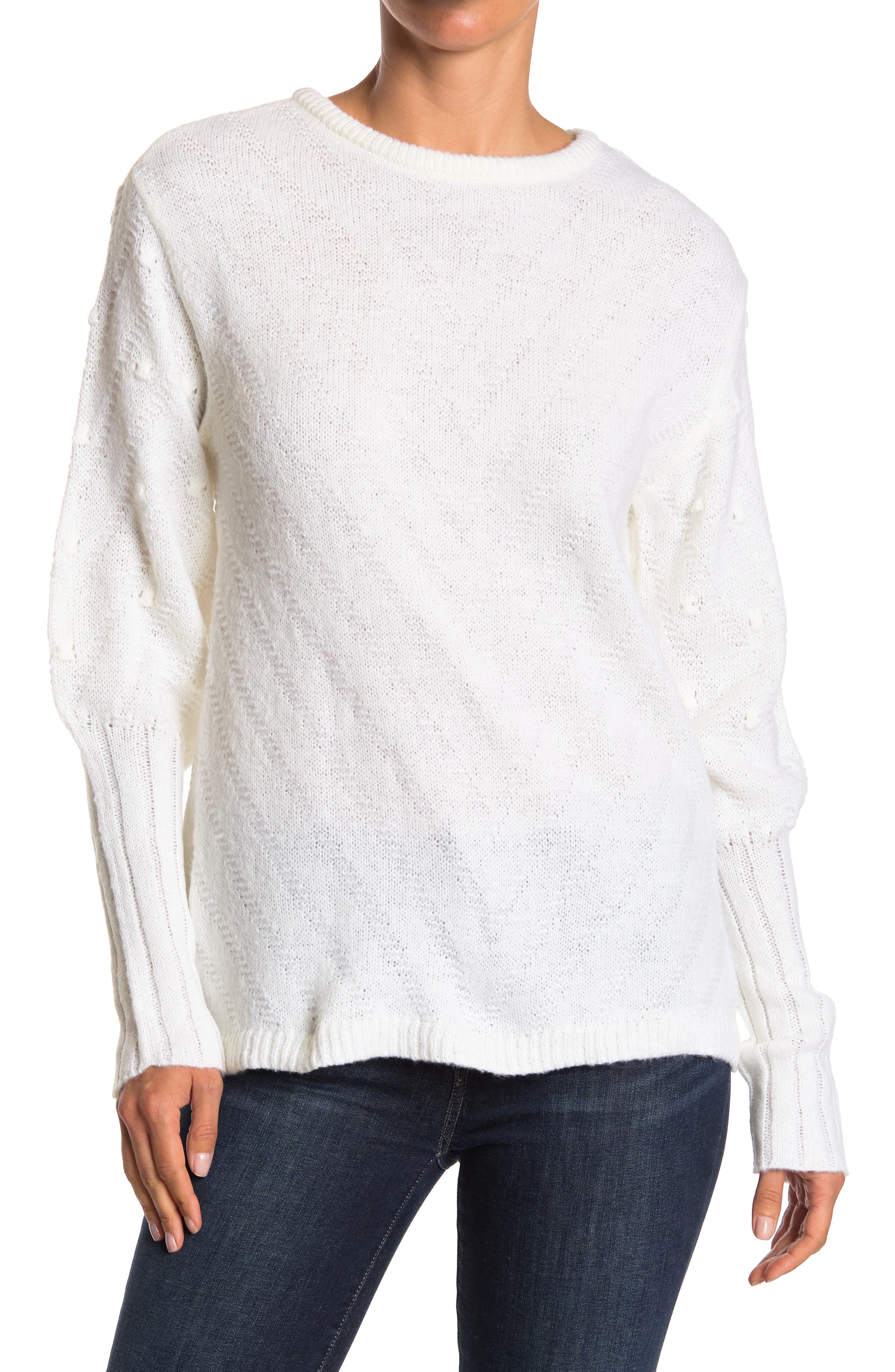 BY DESIGN Knit Crew Neck Pullover Sweater | Nordstromrack