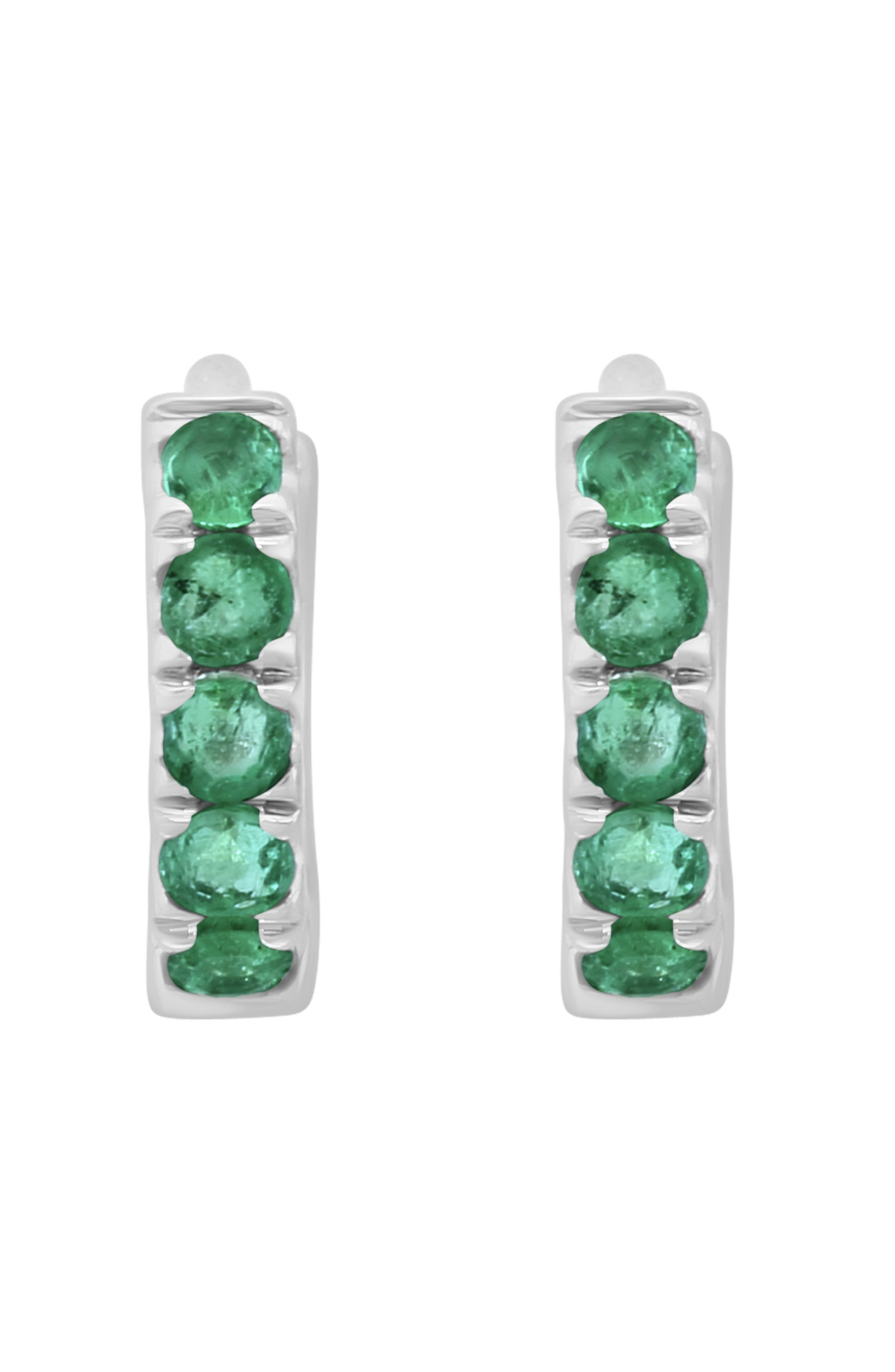 EFFY Emerald Huggie Hoop Earrings | Nordstromrack