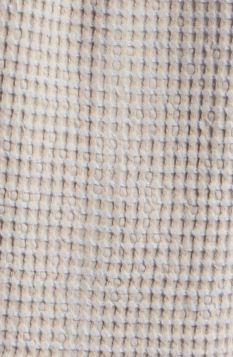 KROST Linas Oversize Waffle Texture Cotton & Linen Button-Up Shirt ...