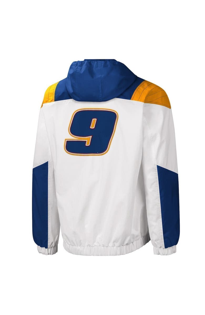 STARTER Men's Starter White/Royal Chase Elliott The Striker Half-Zip ...