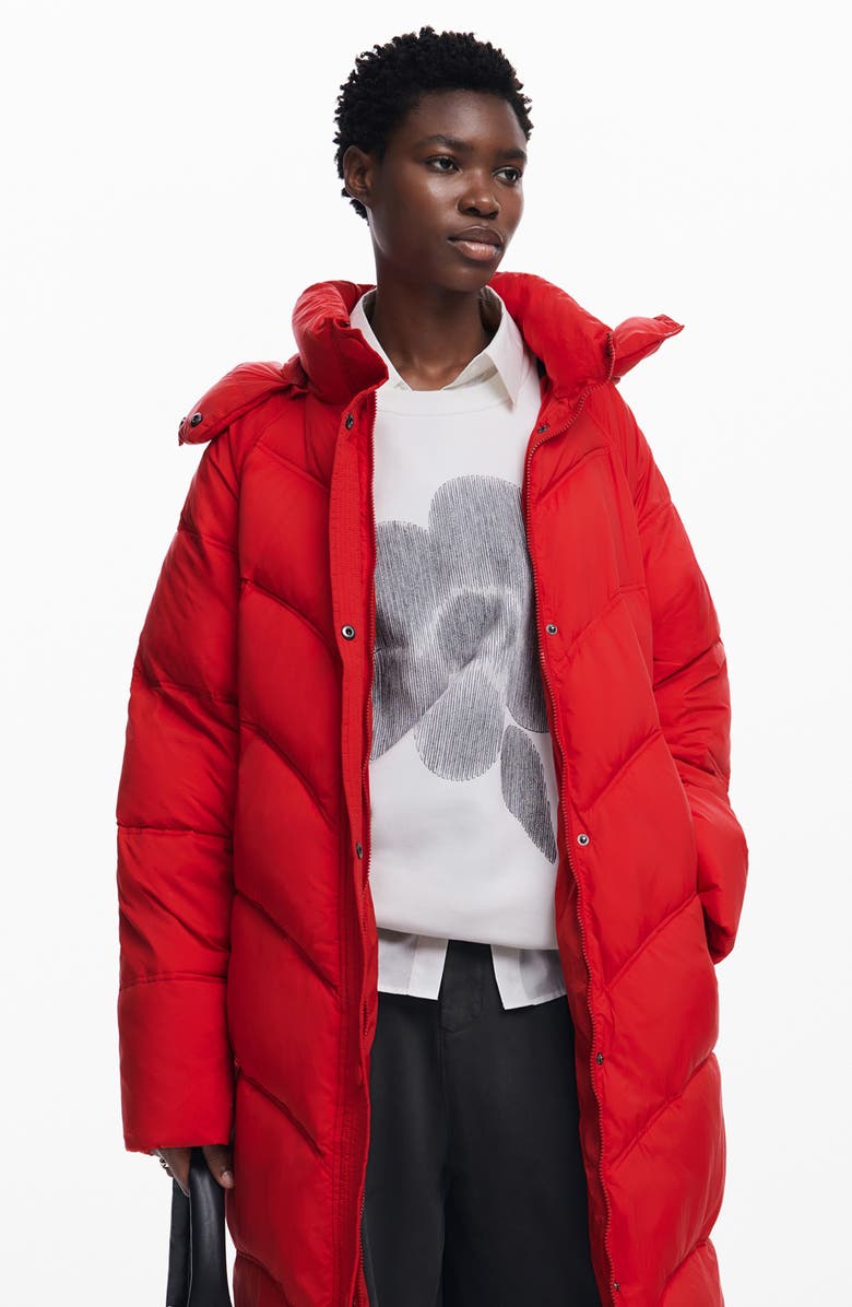 Desigual Copenhague Puffer Coat with Removable Hood | Nordstrom