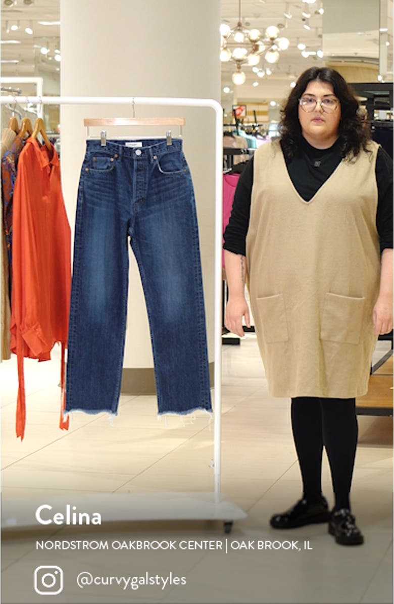 MOUSSY VINTAGE Capac Rigid Crop Raw Hem Wide Leg Jeans | Nordstromrack