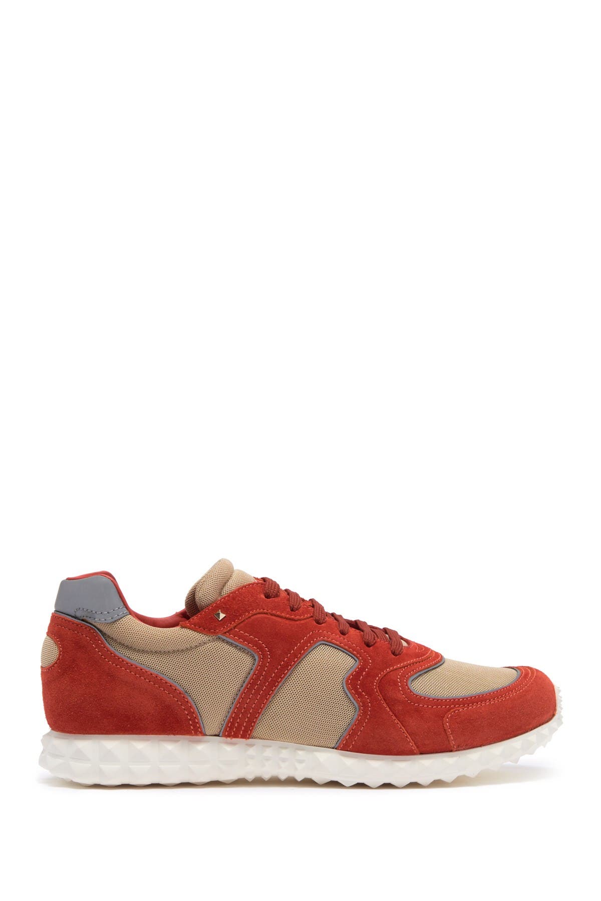 Valentino Garavani VALENTINO Colorblock Suede Panel Lace-Up Sneaker ...