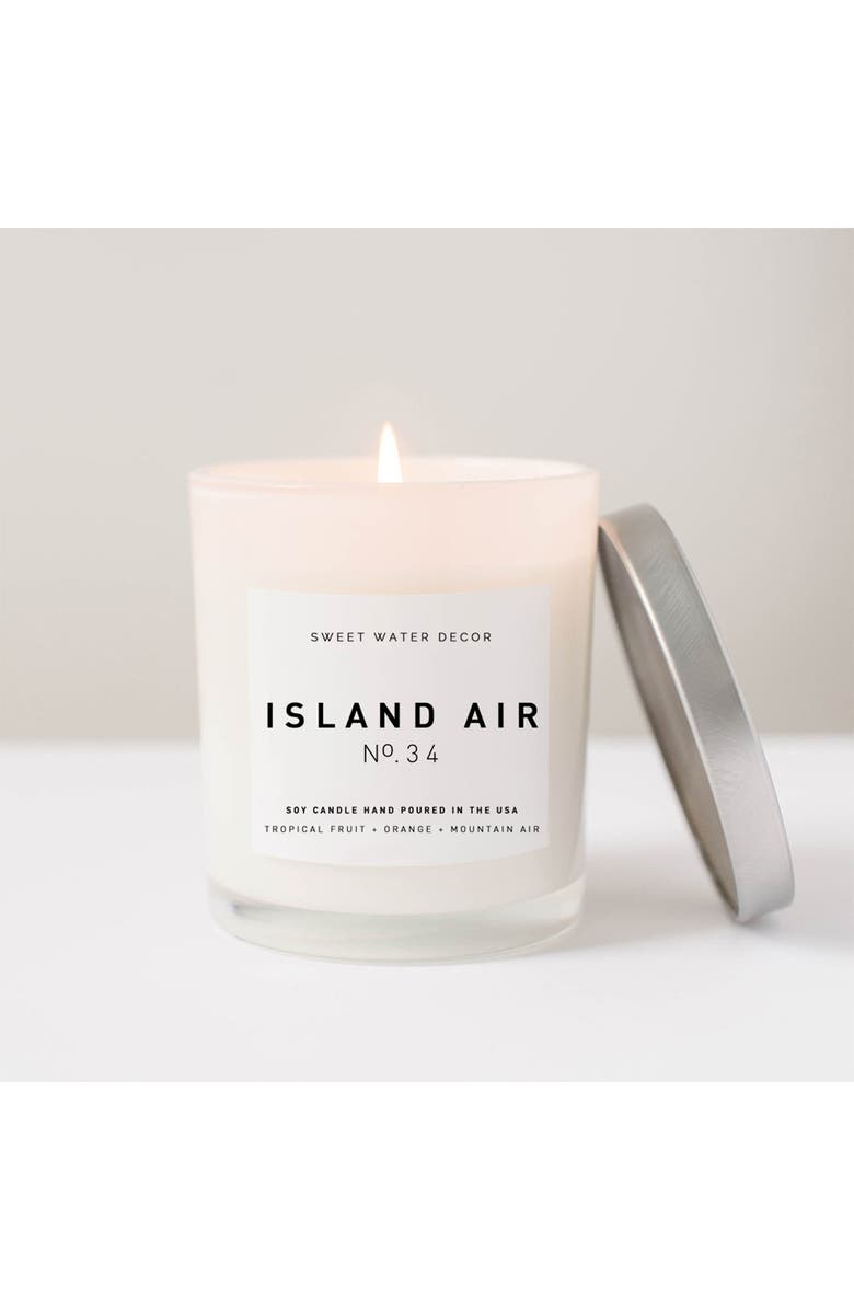 SWEET WATER DECOR Island Air 11 oz. Soy Jar Candle - Set of 2 ...