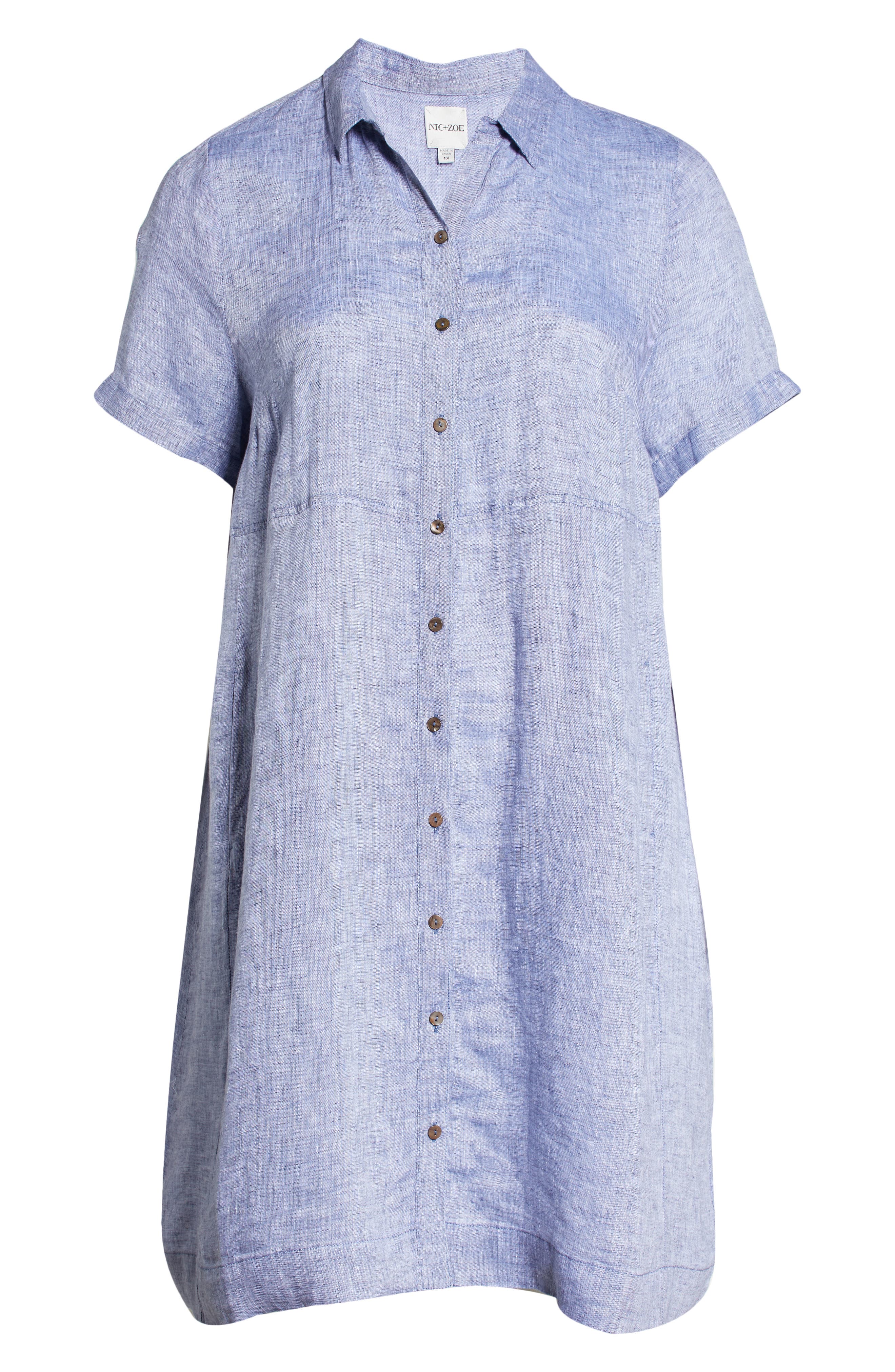 NIC+ZOE Drifty Linen Shirtdress | Nordstromrack