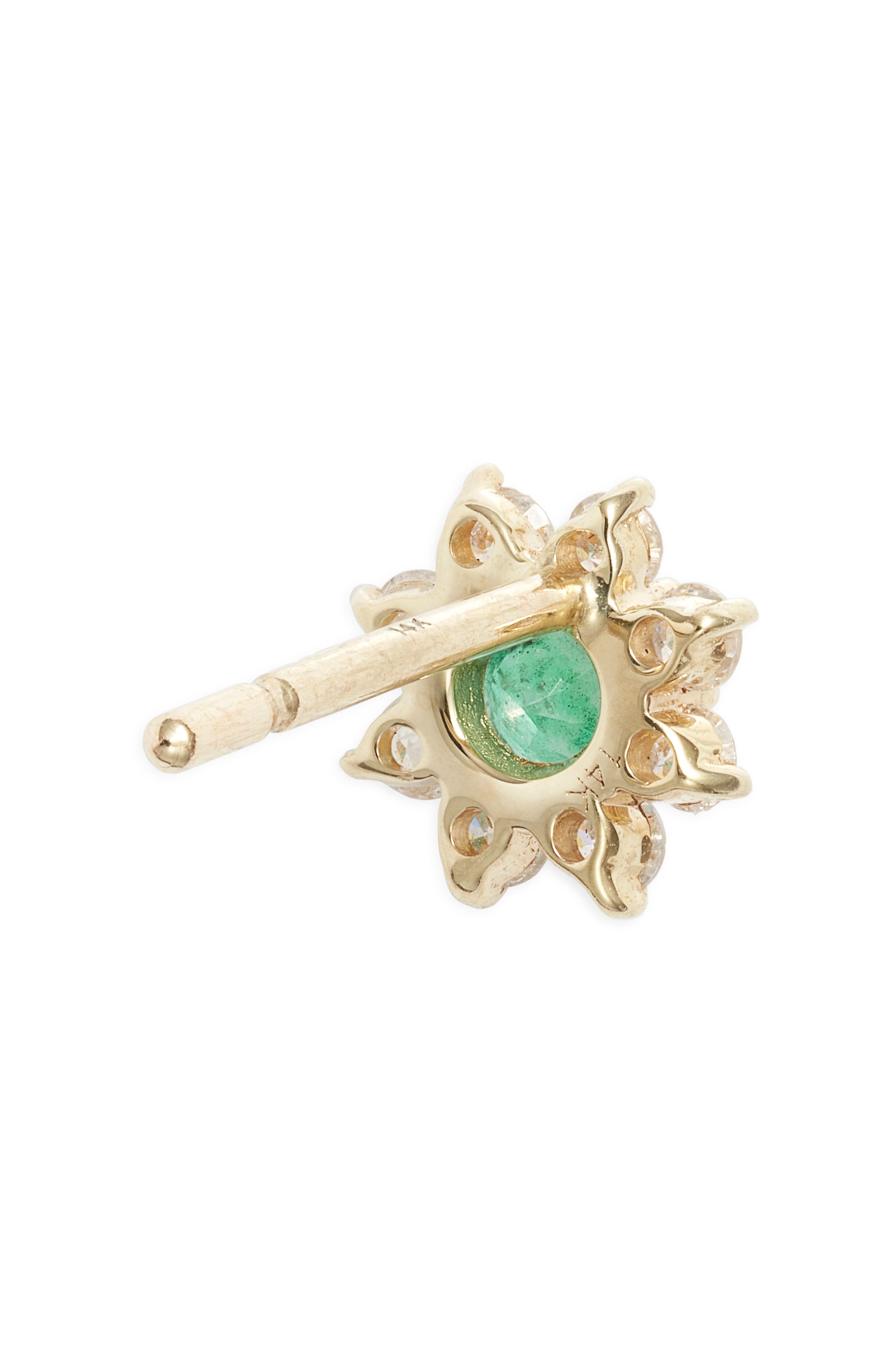Meira T Emerald Flower Earrings | Nordstrom