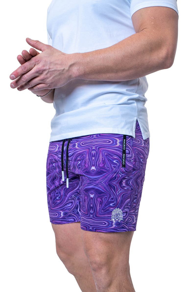 Maceoo Swim Lion Marble Swim Trunks | Nordstromrack