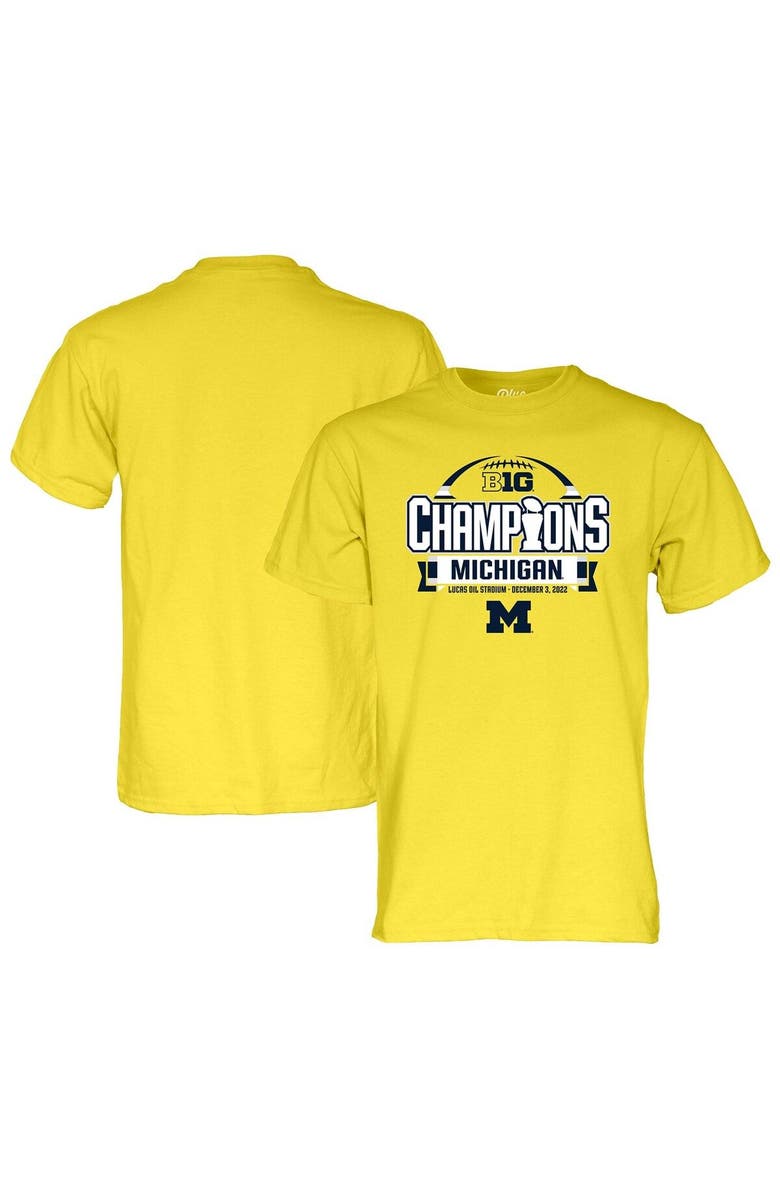 BLUE 84 Men's Blue 84 Maize Michigan Wolverines 2022 Big Ten Football ...