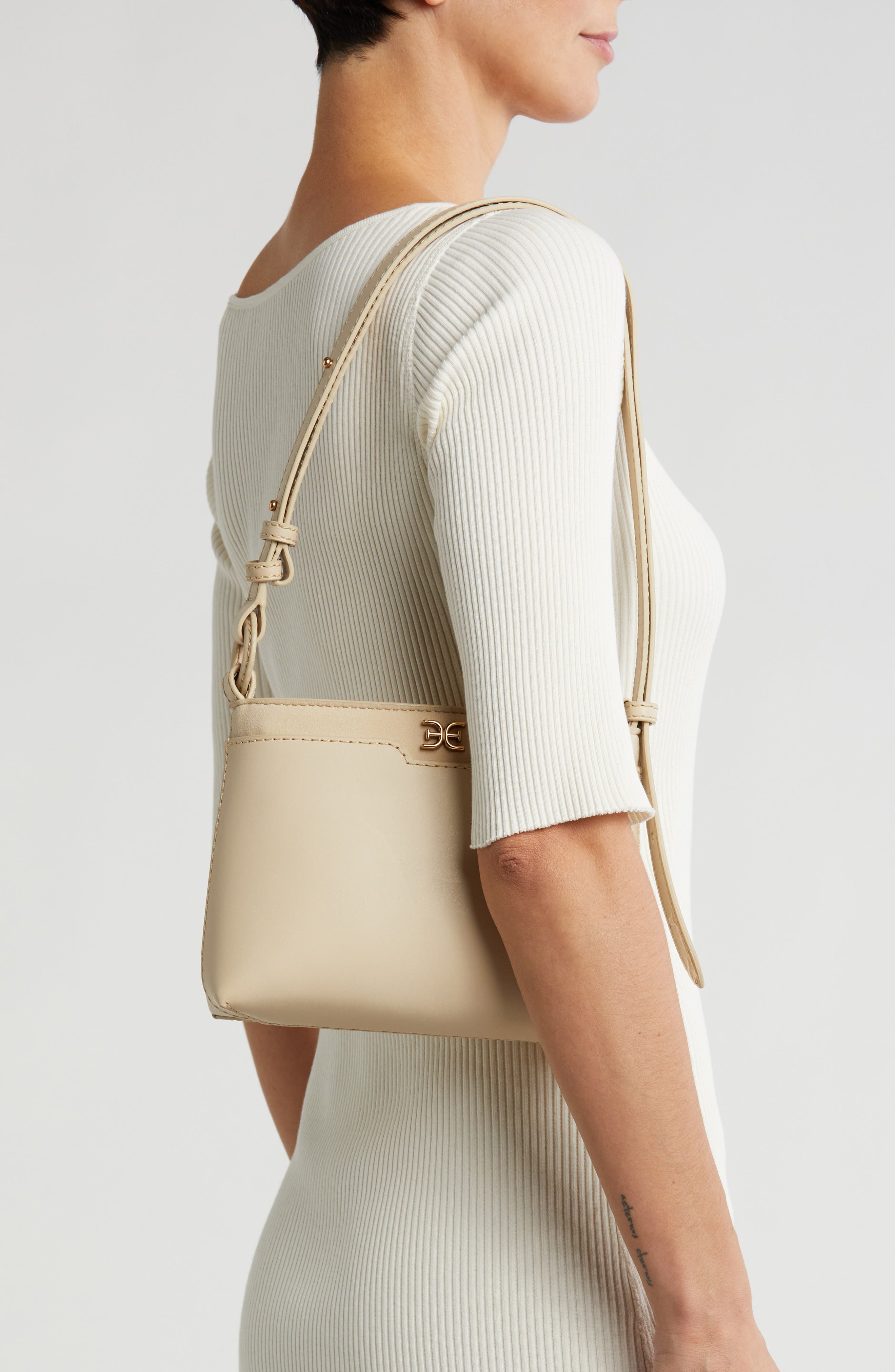 Sam Edelman Marsella Suede & Leather Shoulder Bag | Nordstromrack