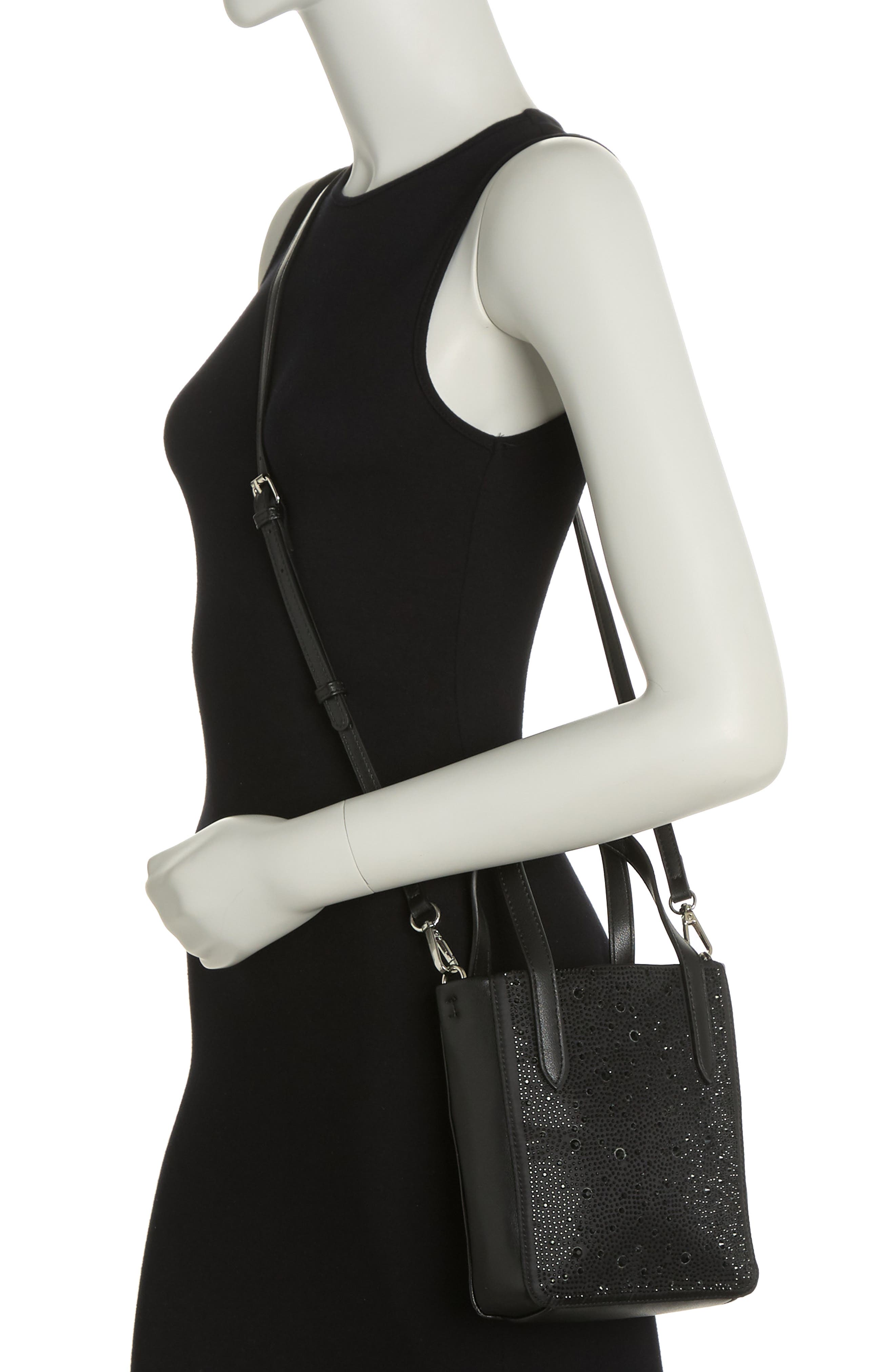 Betsey Johnson Kat Rhinestone Shopper Crossbody Bag | Nordstromrack