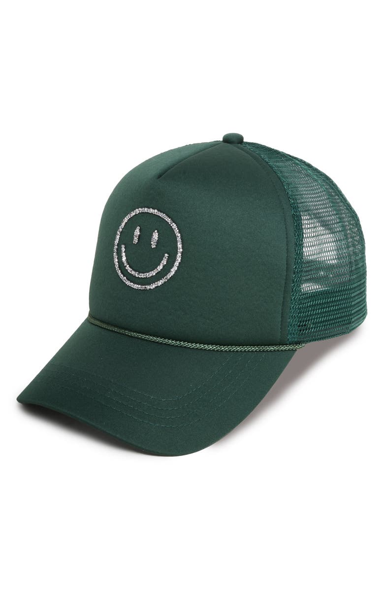 David & Young Smiley Bling Trucker Hat | Nordstromrack
